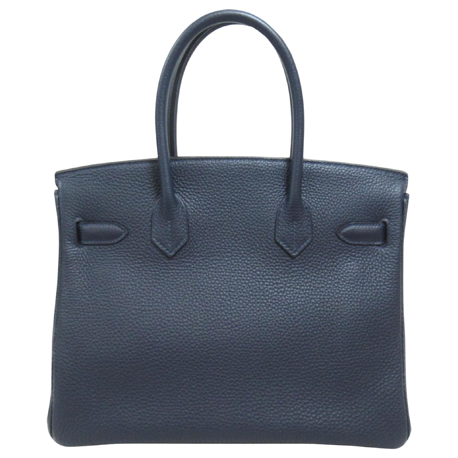 Hermès Birkin 30 Navy blue Leather ref.1429287 - Joli Closet