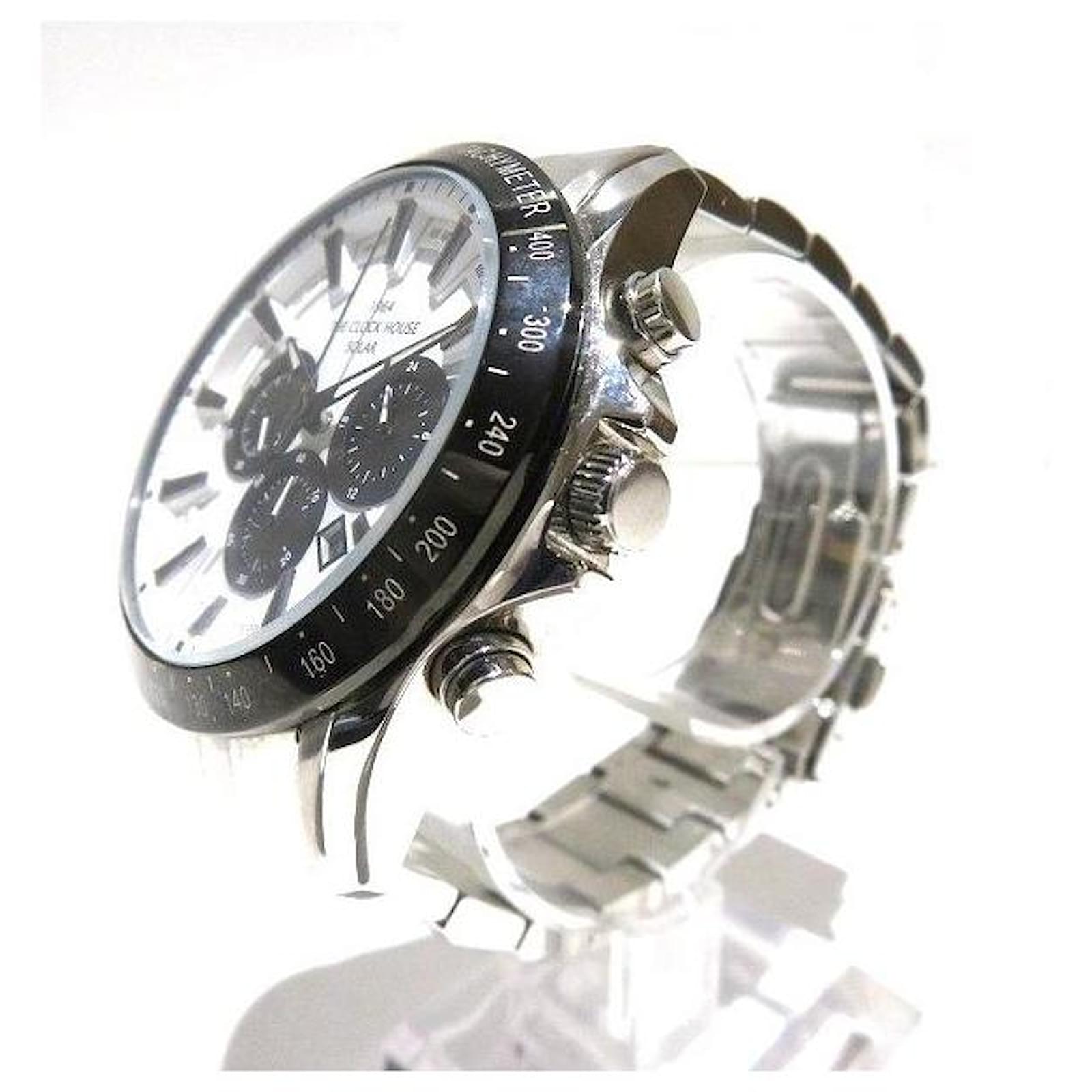 & Other Stories The Rock House MBC1003-WH1A Solar Chronograph Watch for Men White ref.1435732 ...