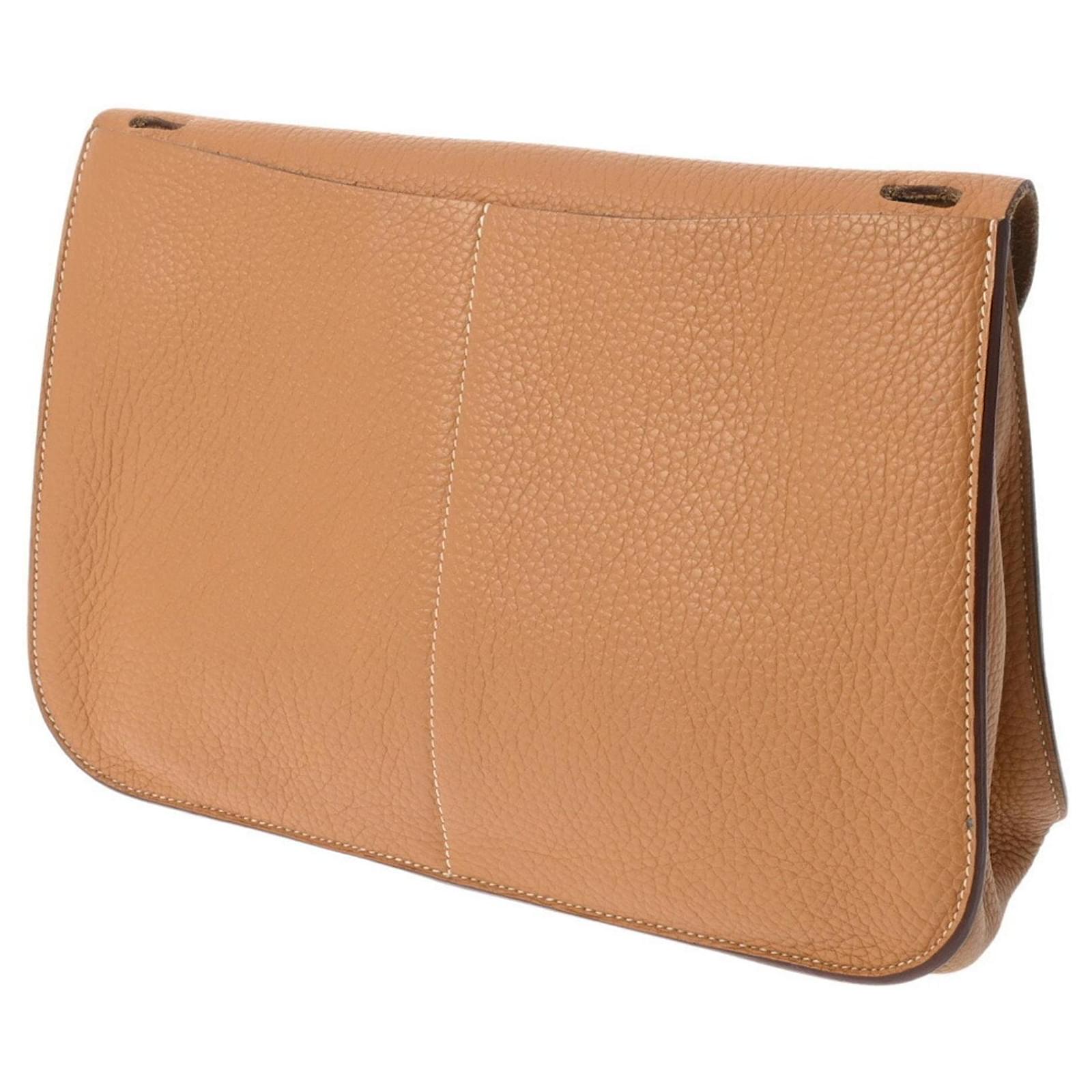 Hermès Halzan Brown Leather ref.1441777 - Joli Closet