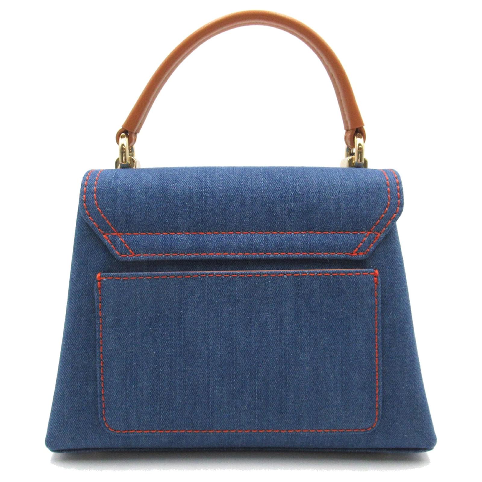 Furla 2-Way Shoulder Bag in Blue Denim ref.1467459 - Joli Closet