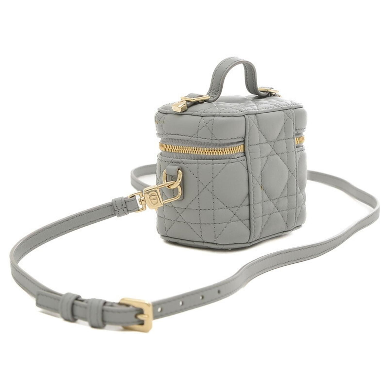 Christian Dior Dior Lady Cannage Micro Vanity Bag Leather ref.1487209 ...