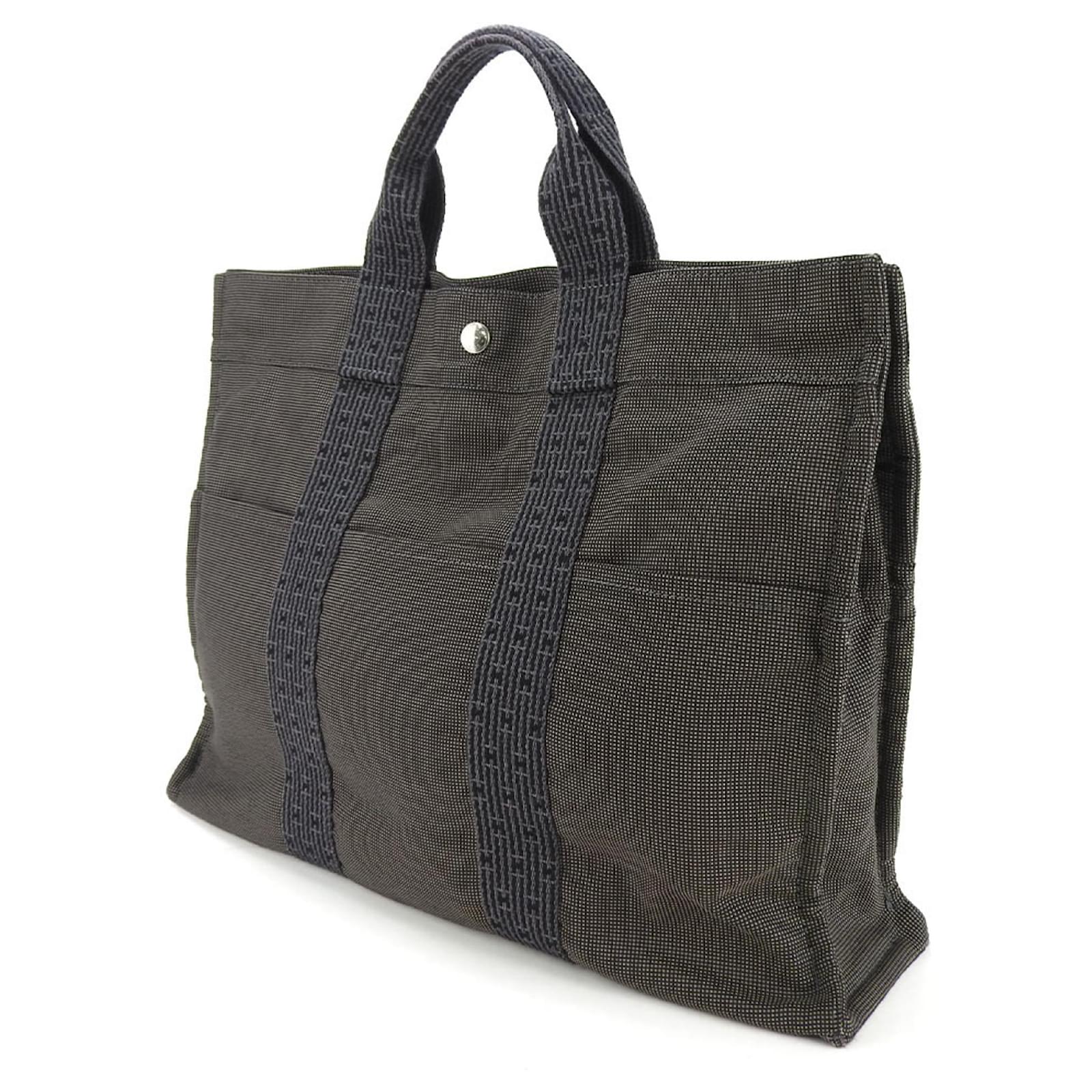 Hermès Hermes Her Line Canvas Tote Bag (Sold) - Joli Closet