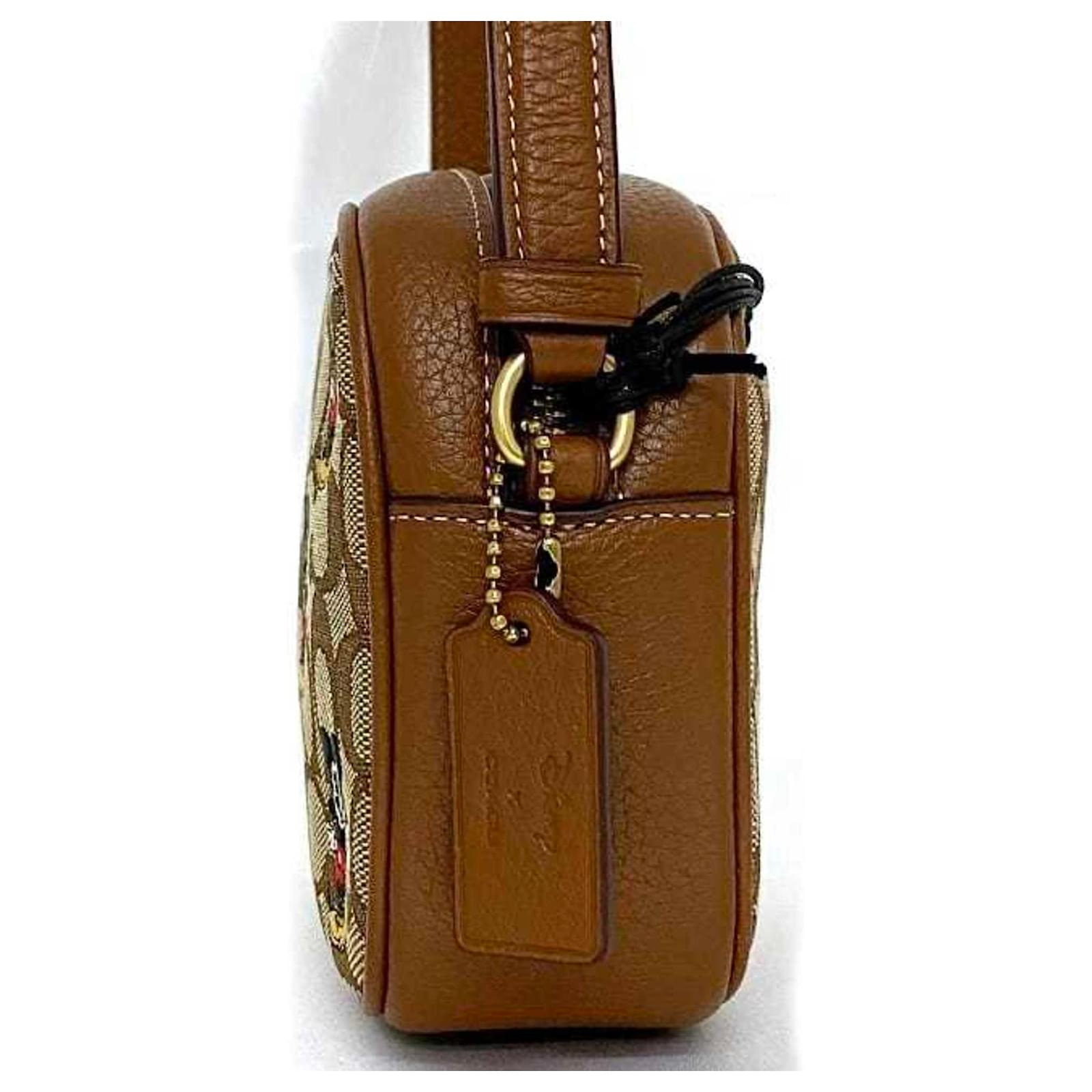 Coach Signature Disney Collaboration Shoulder Bag Brown Beige Leather ...