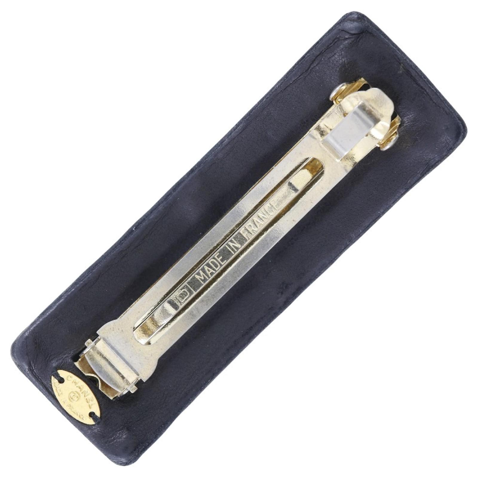 Chanel Coco Vintage Satin Barrette Black ref.1509367 - Joli Closet