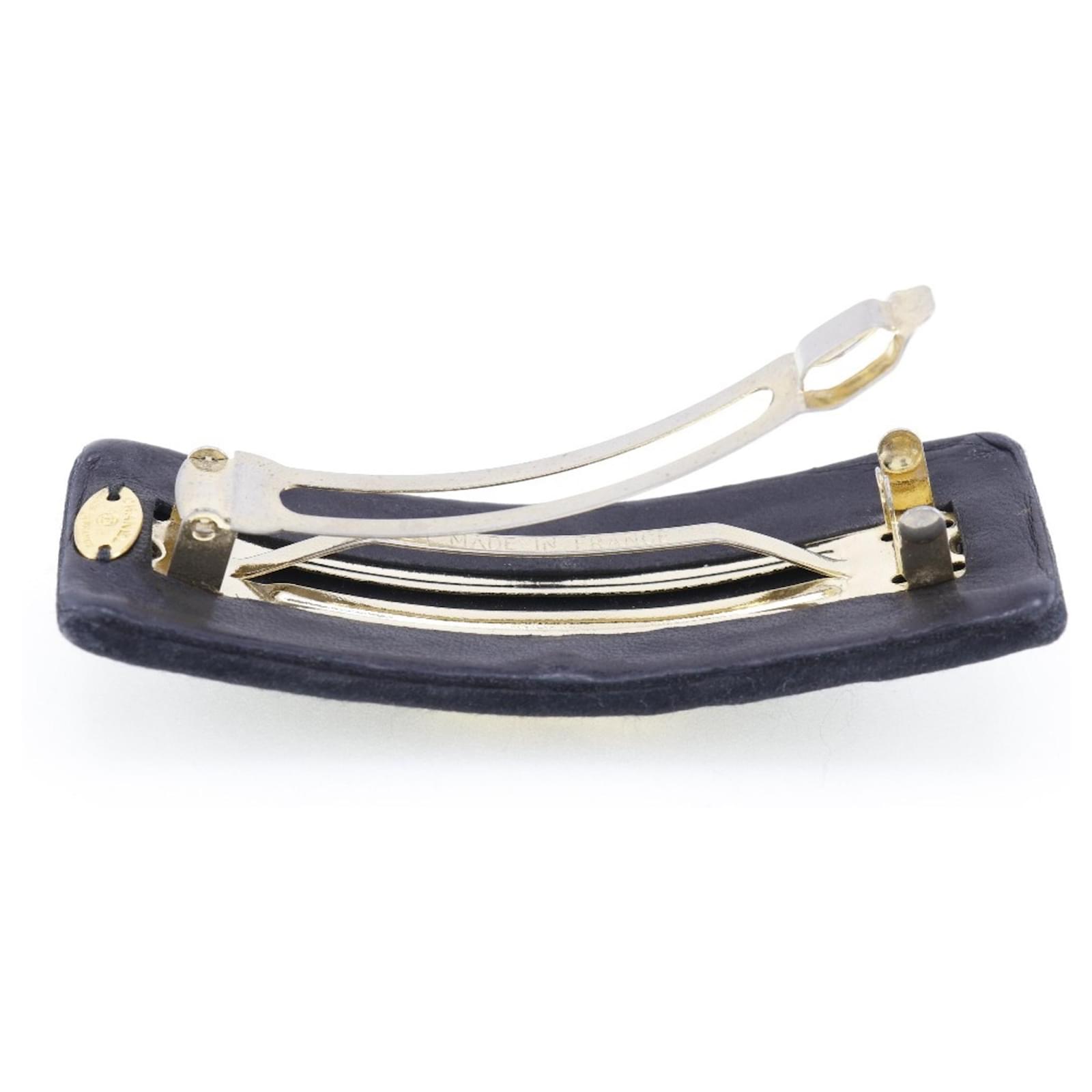 Chanel Coco Vintage Satin Barrette Black ref.1509367 - Joli Closet