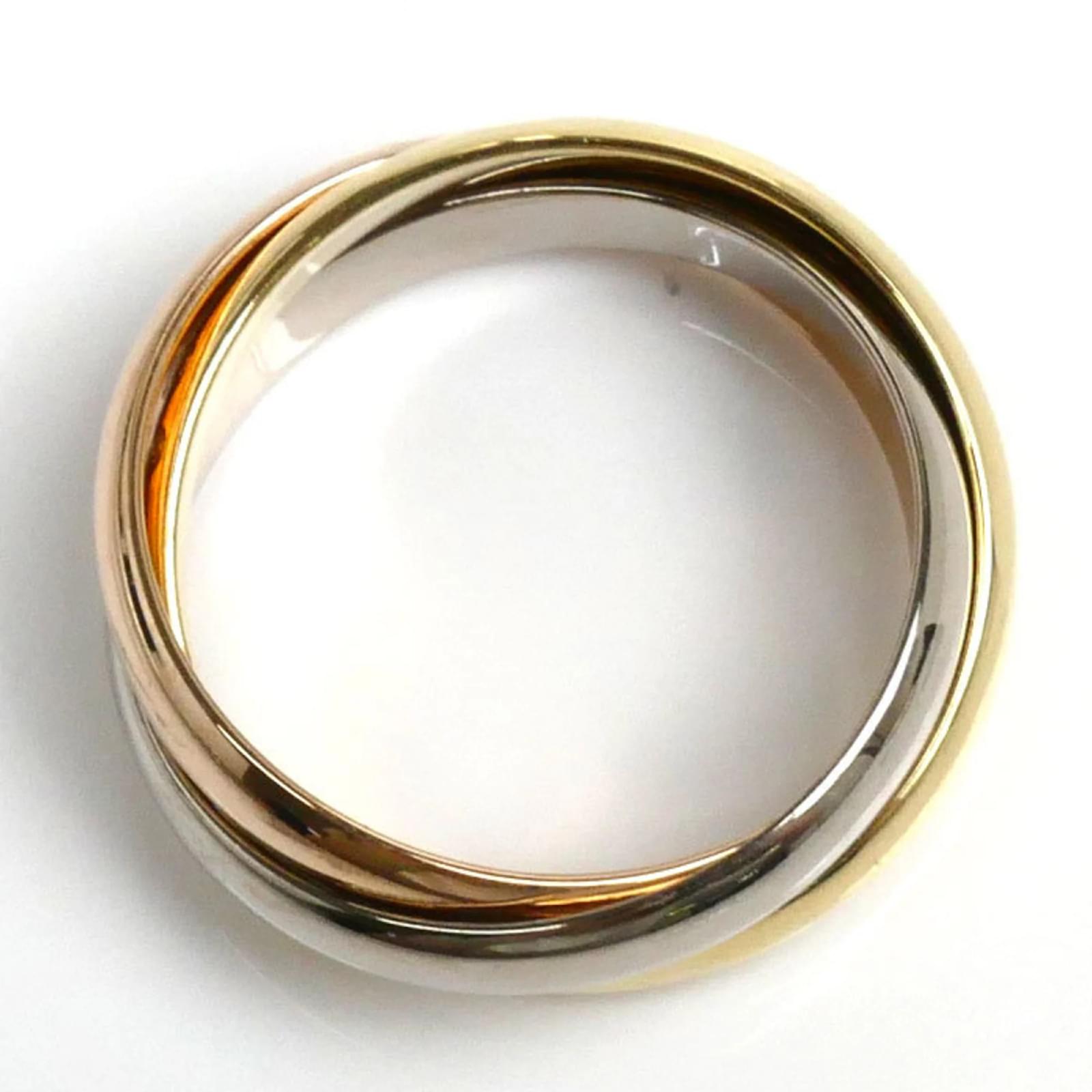 Cartier K18 Trinity Classic Ring White gold Yellow gold Pink gold ref ...