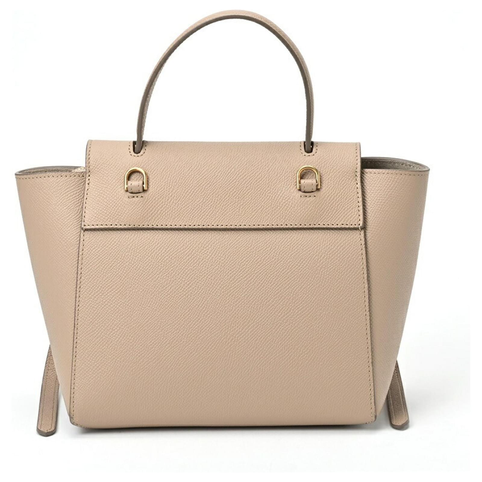 Celine Celine Nano Belt Bag Brown Beige Leather ref.1574696 Joli Closet