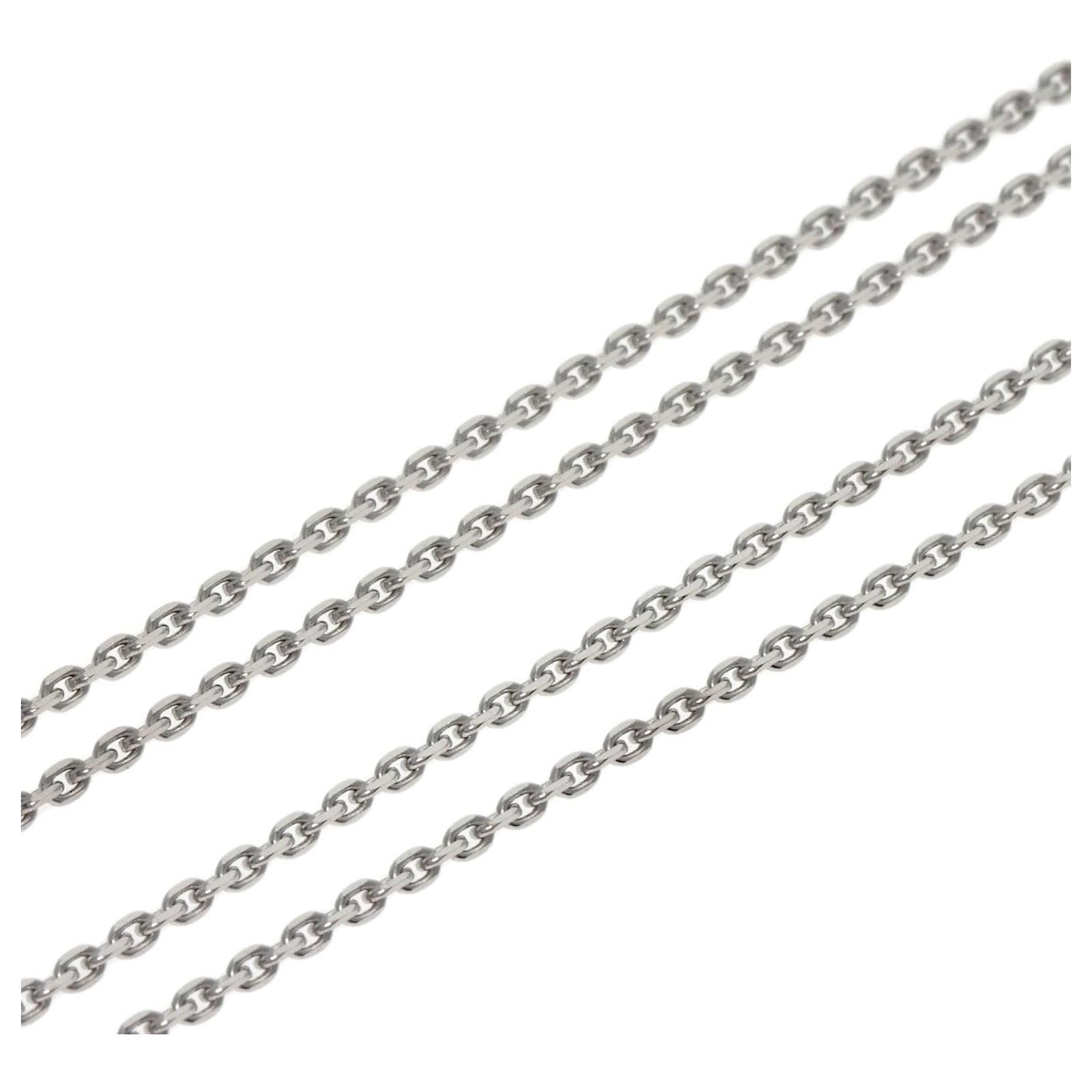 Chopard Chain 2-Row Necklace in 18K White Gold ref.1575155 - Joli Closet