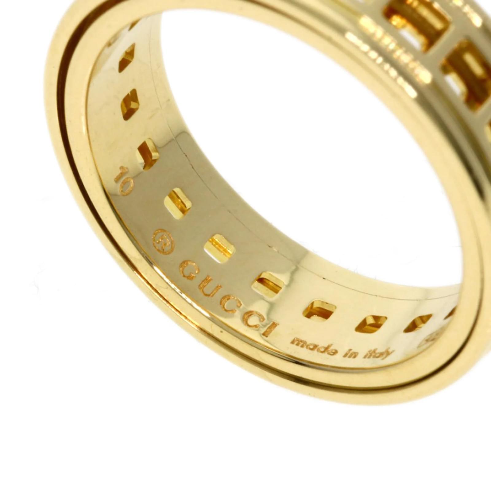 Gucci Scroll 10 Ring aus 18K Gelbgold