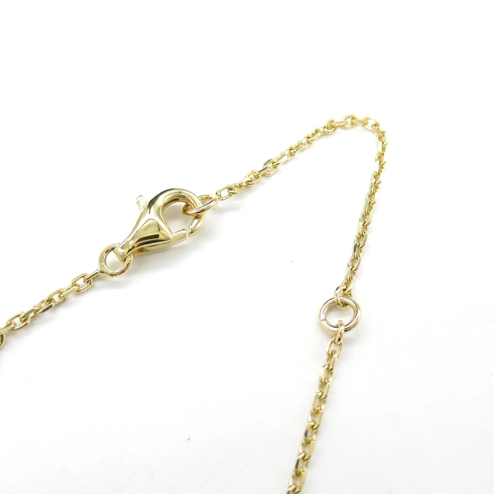 Van Cleef & Arpels Alhambra Onyx Necklace Black Yellow gold ref.1577552 ...