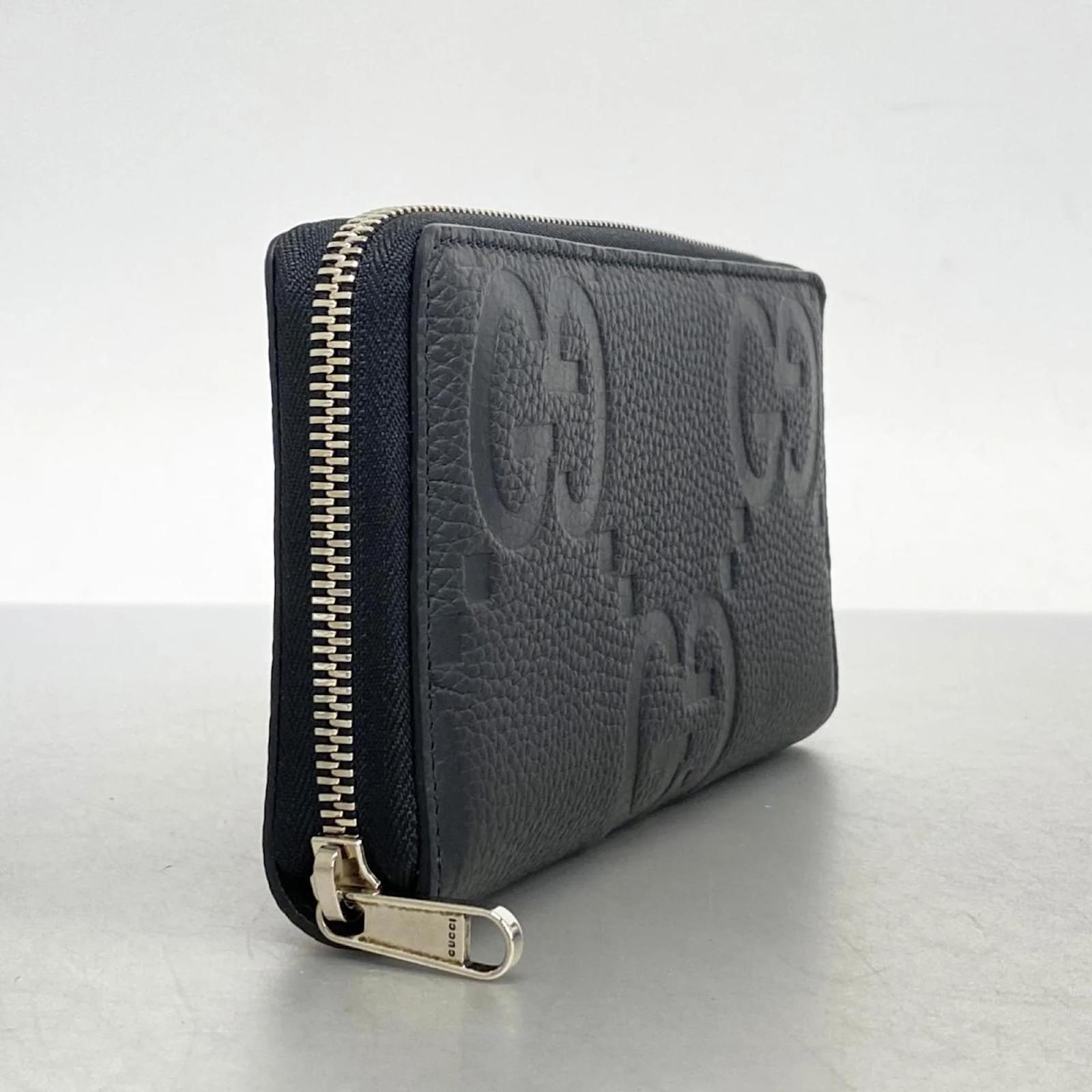 Gucci Jumbo GG Long Wallet Black Leather ref.1578373 - Joli Closet