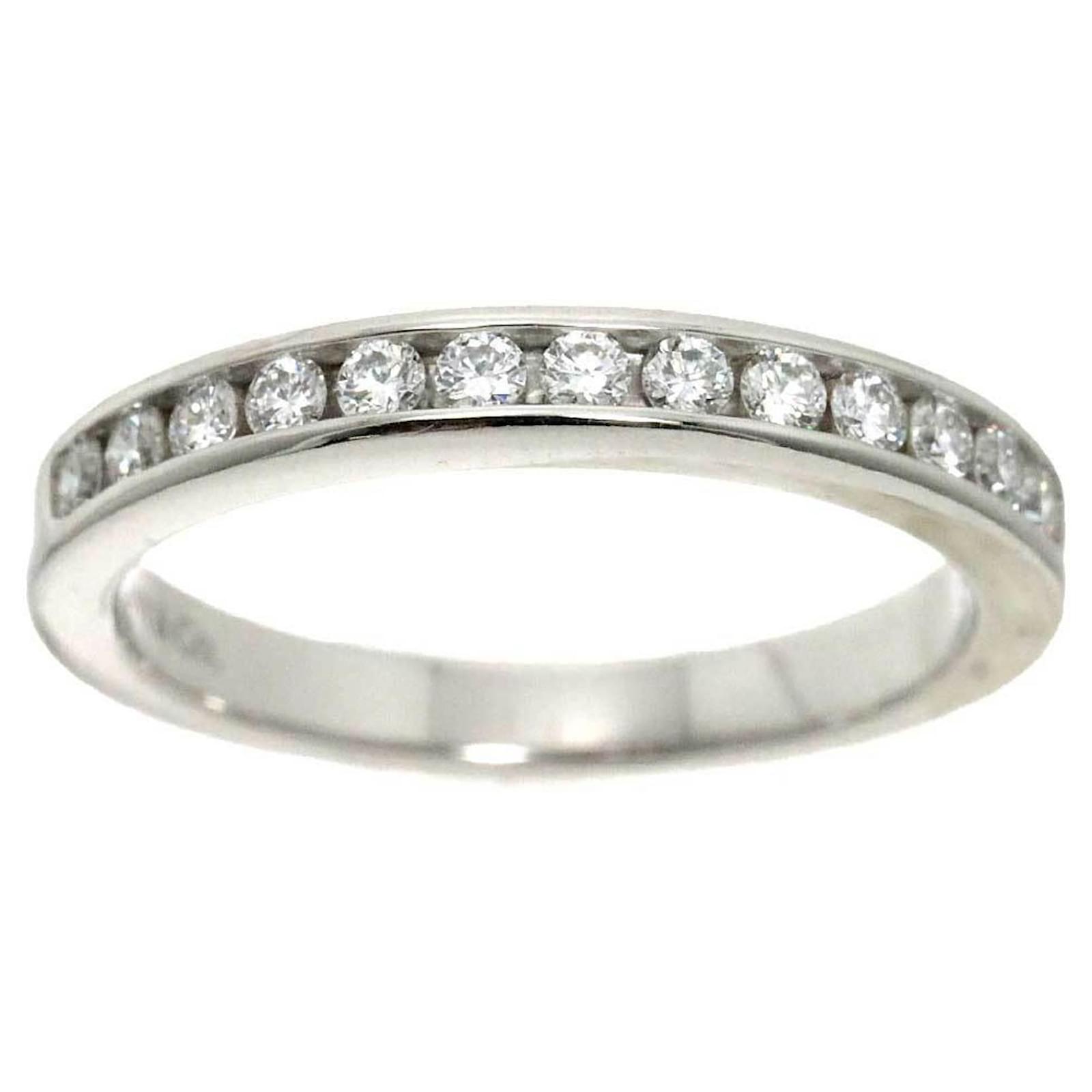 Tiffany & Co. Half Circle Channel Setting Ring Platinum ref.1584090 ...
