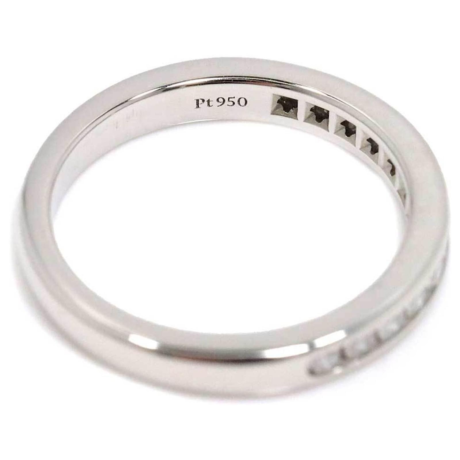 Tiffany & Co. Half Circle Channel Setting Ring Platinum ref.1584090 ...
