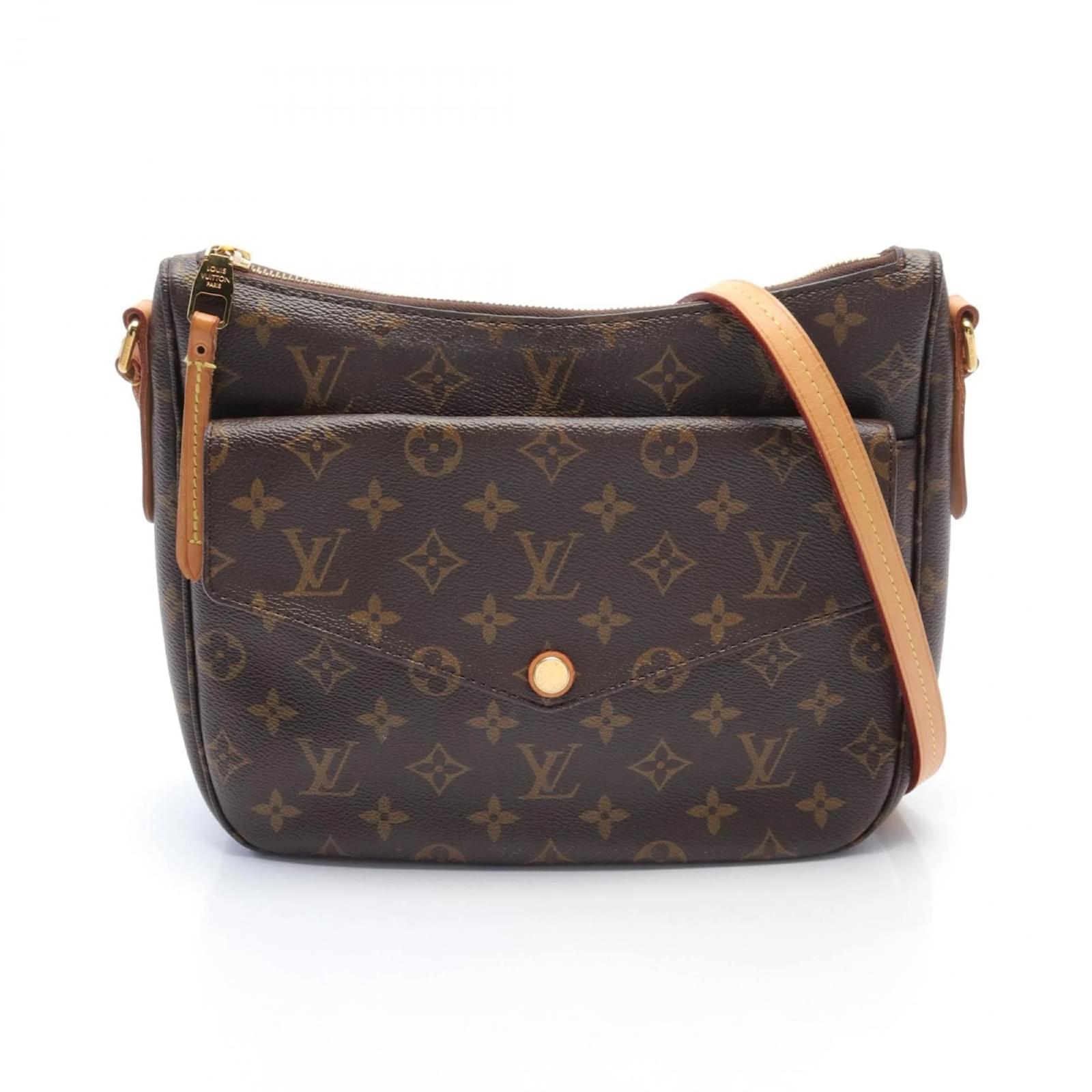 Louis Vuitton Mabillon Shoulder Bag Brown Patent leather ref.1587709 ...