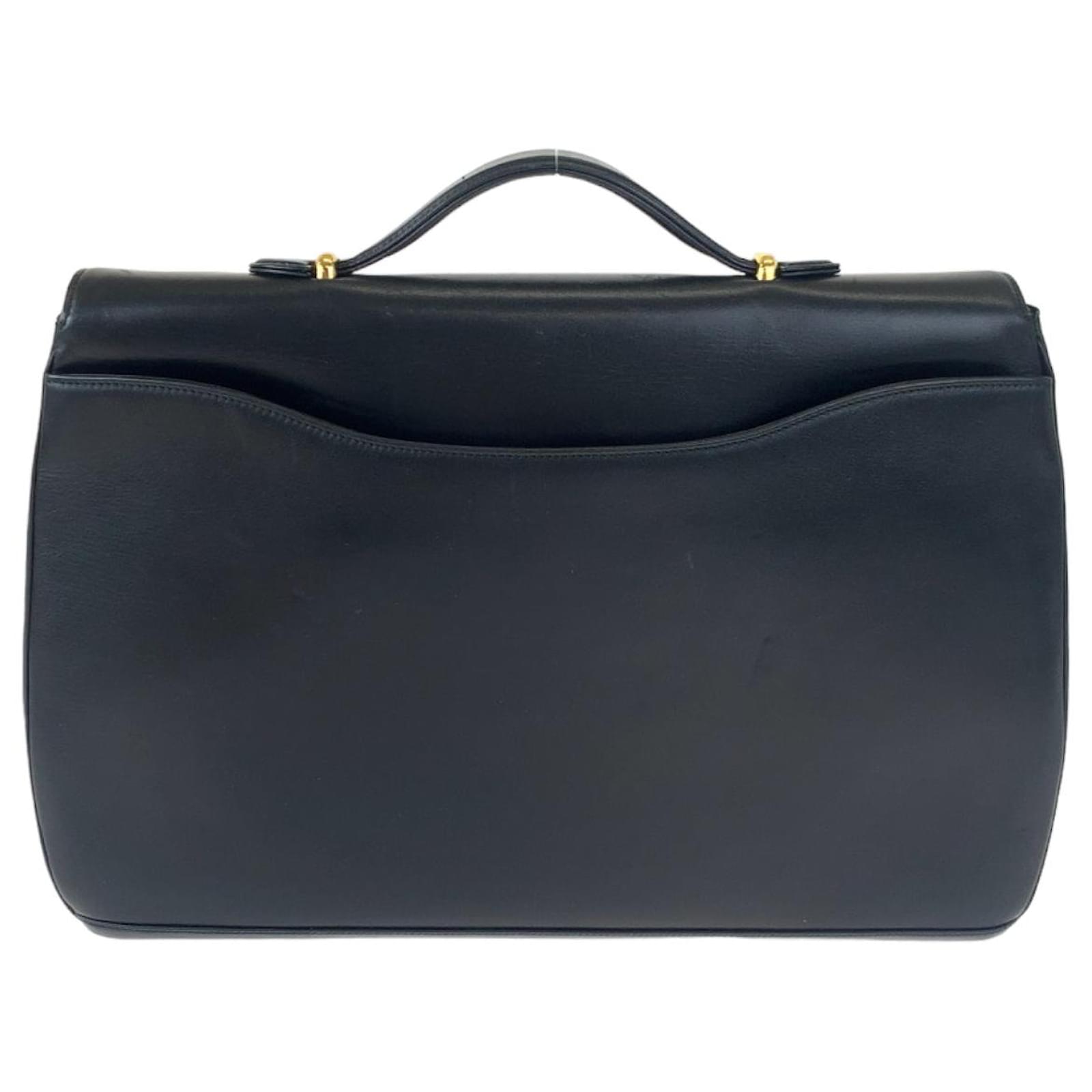 Cartier Panthere Leather Briefcase Black ref.1589594 - Joli Closet