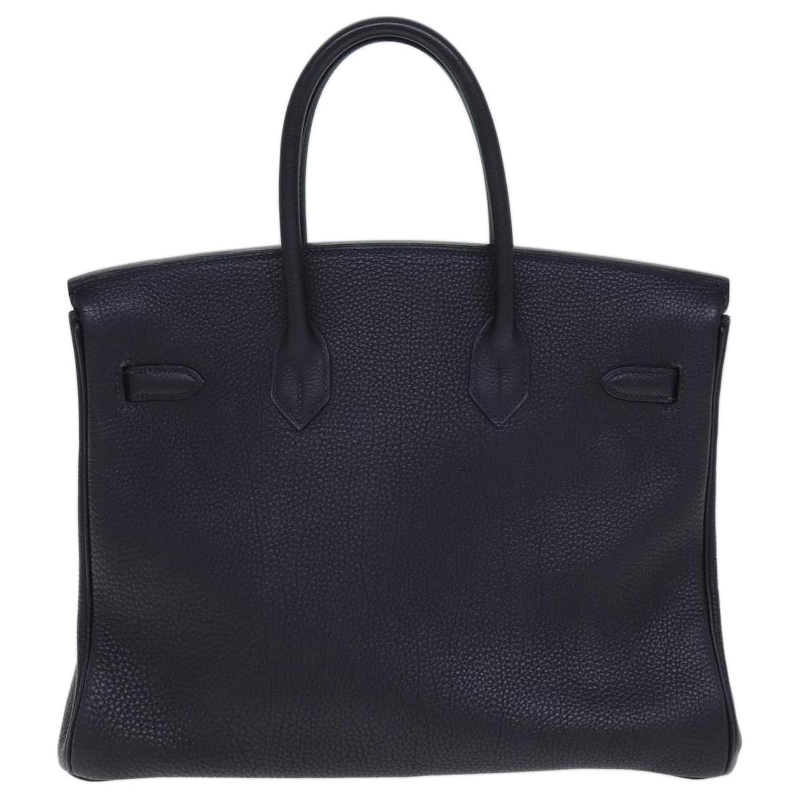 Hermès Hermes Birkin 35 Hand Bag Leather Navy Blue ref.1590559 - Joli ...