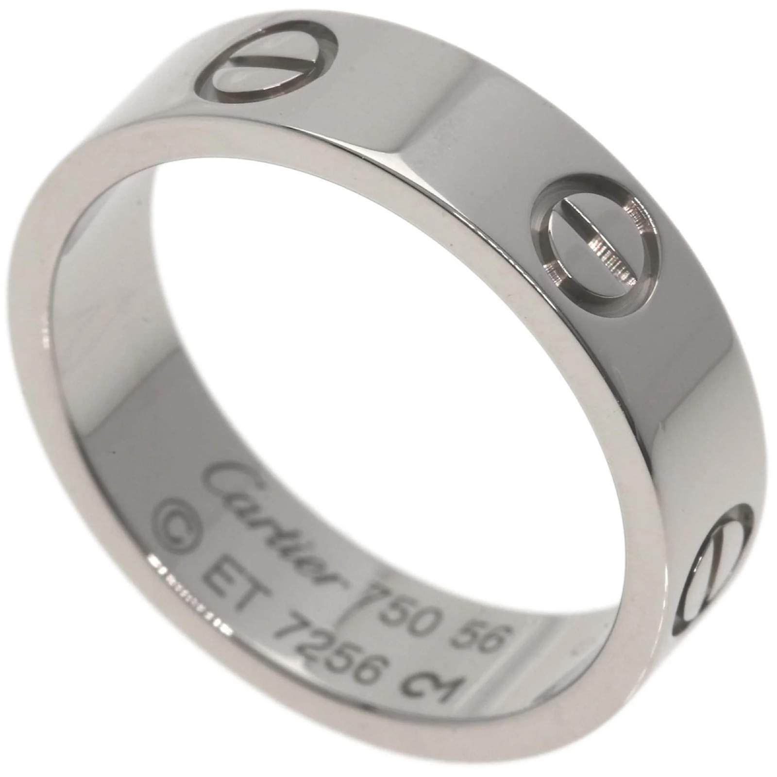 Anello Cartier Love in oro bianco 18K