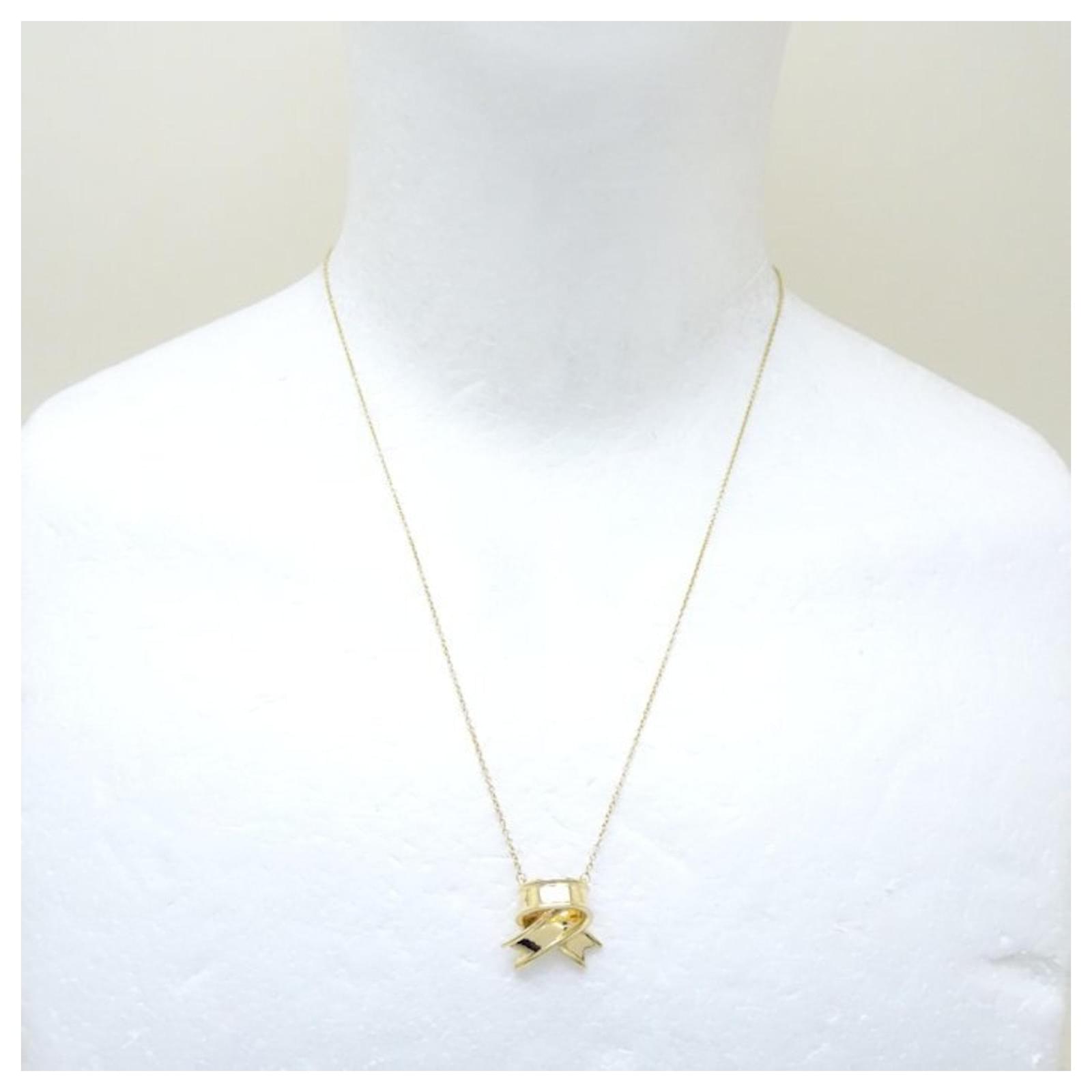 Tiffany & Co. 18K Yellow Gold Ribbon Necklace ref.1593894 - Joli Closet