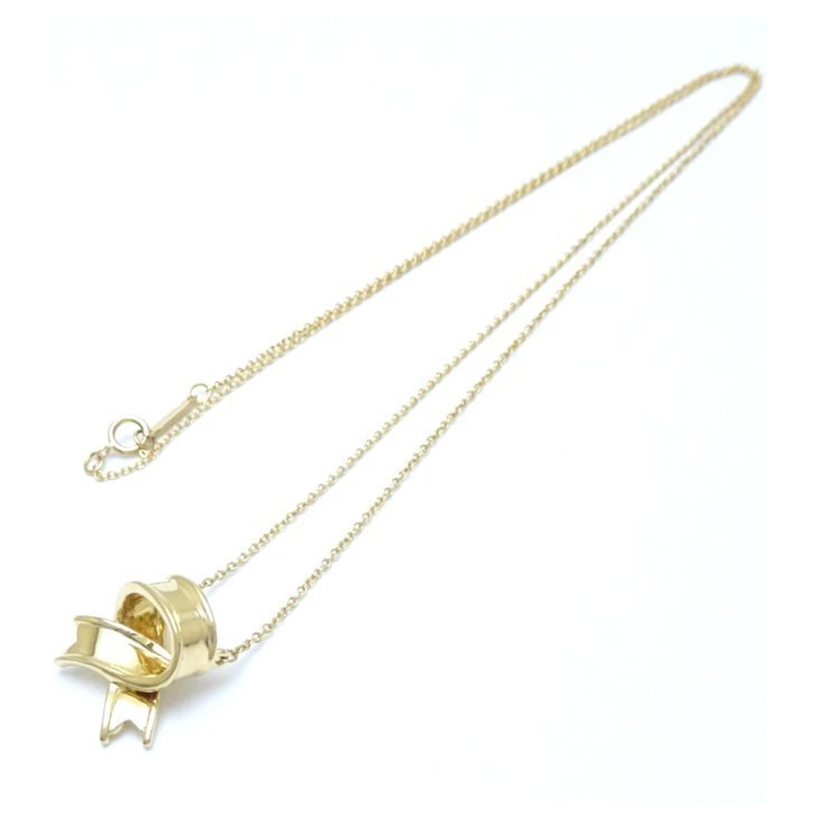 Tiffany & Co. 18K Yellow Gold Ribbon Necklace ref.1593894 - Joli Closet