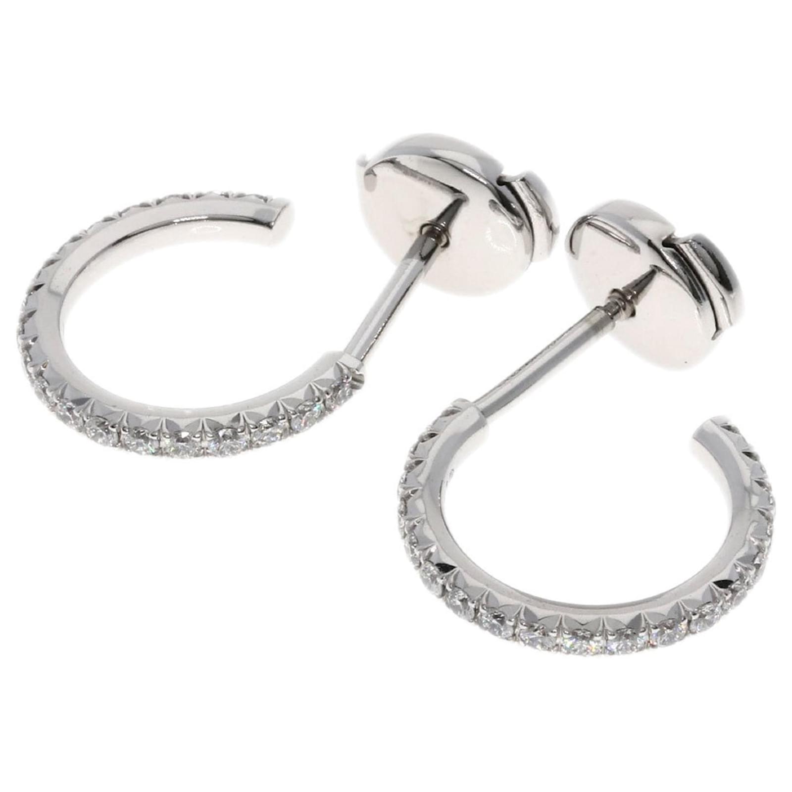 White gold hoop earrings tiffany store