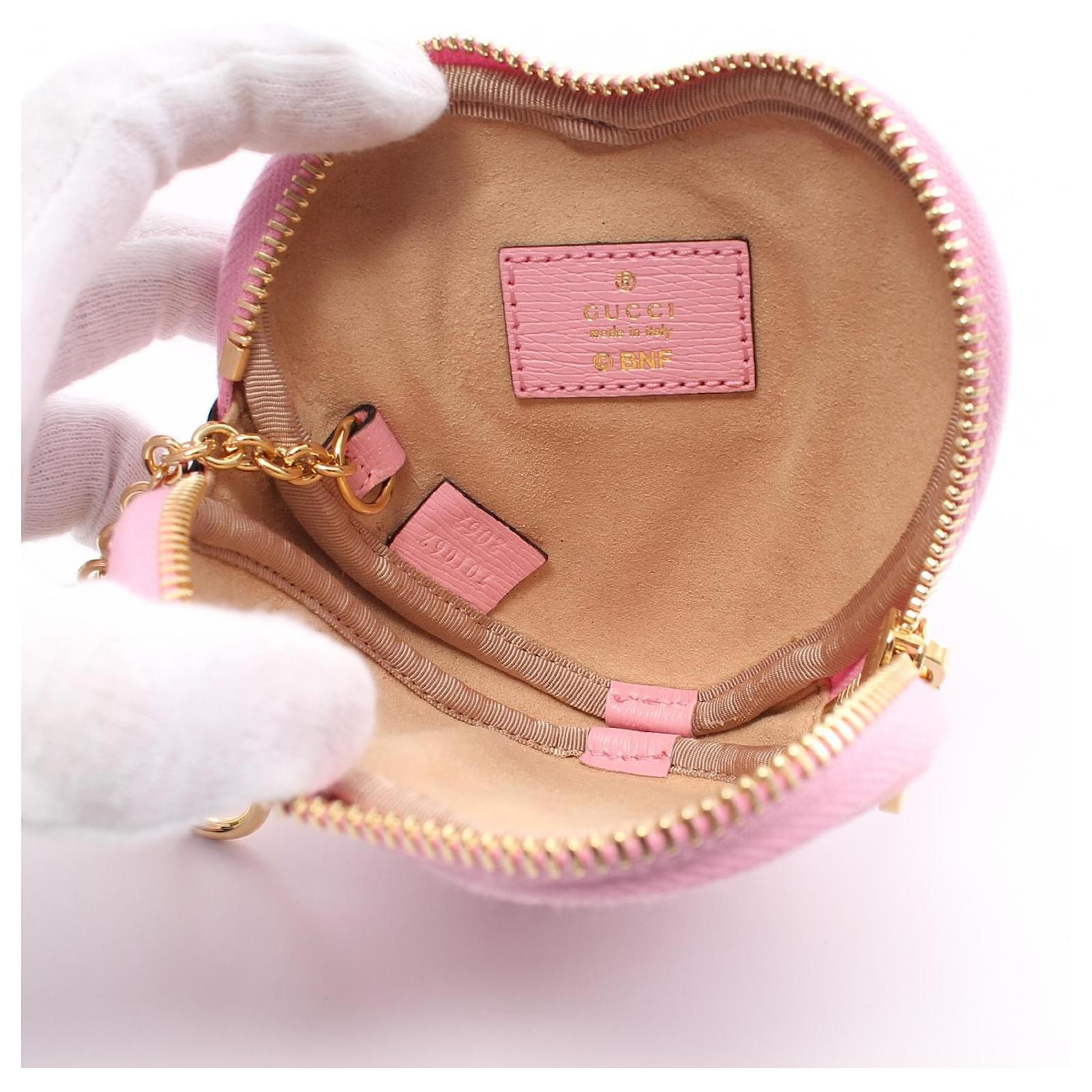 Gucci x Bananya Coin Case Leather Coin Case Pink ref.1595741 - Joli Closet