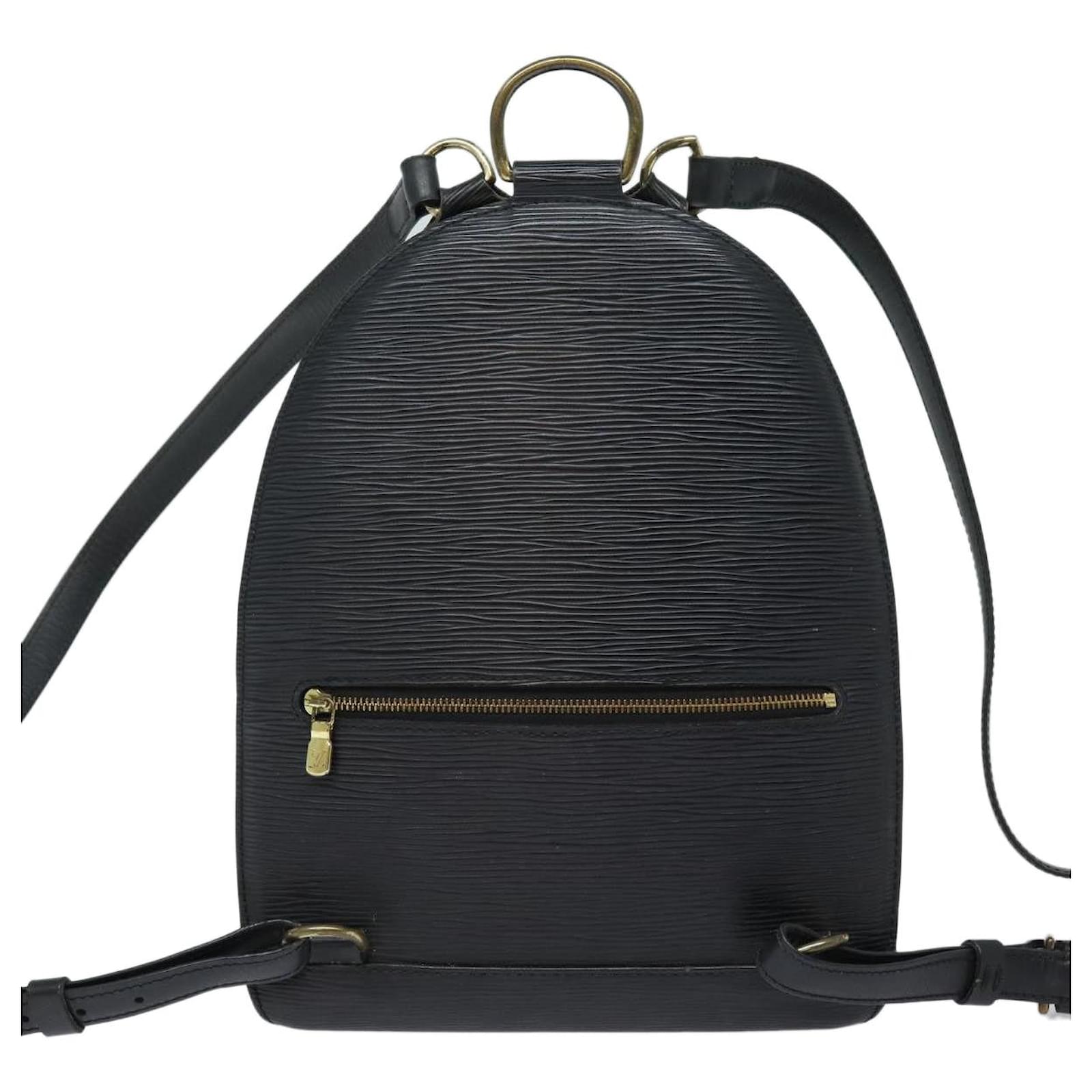 Louis Vuitton Epi Mabillon Backpack Black Leather ref.1602244 - Joli Closet