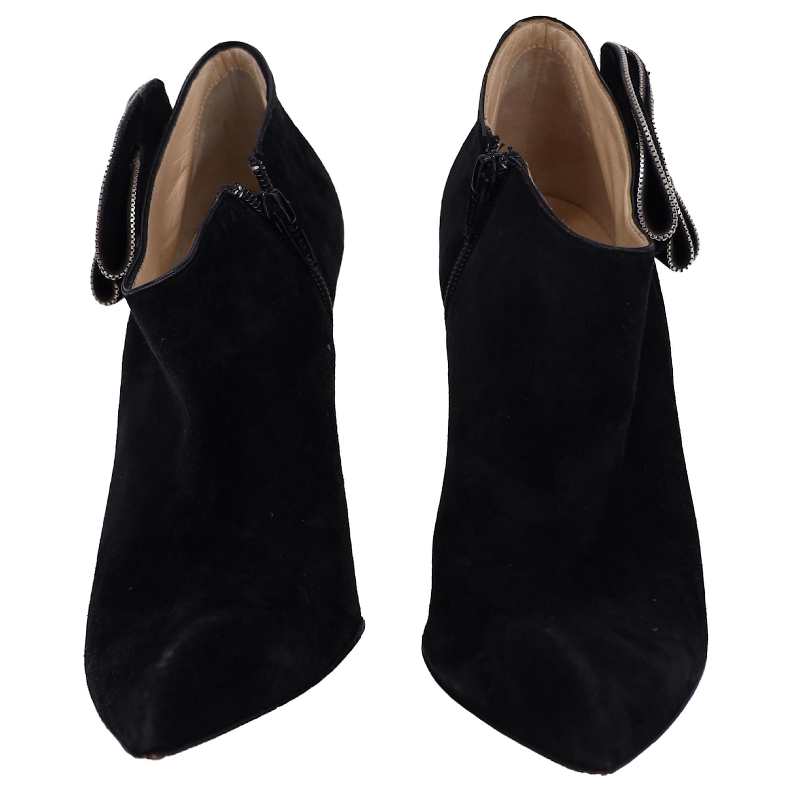 Christian Louboutin Mrs Baba 100 Ankle Boots in Black Suede ref.1608451 ...