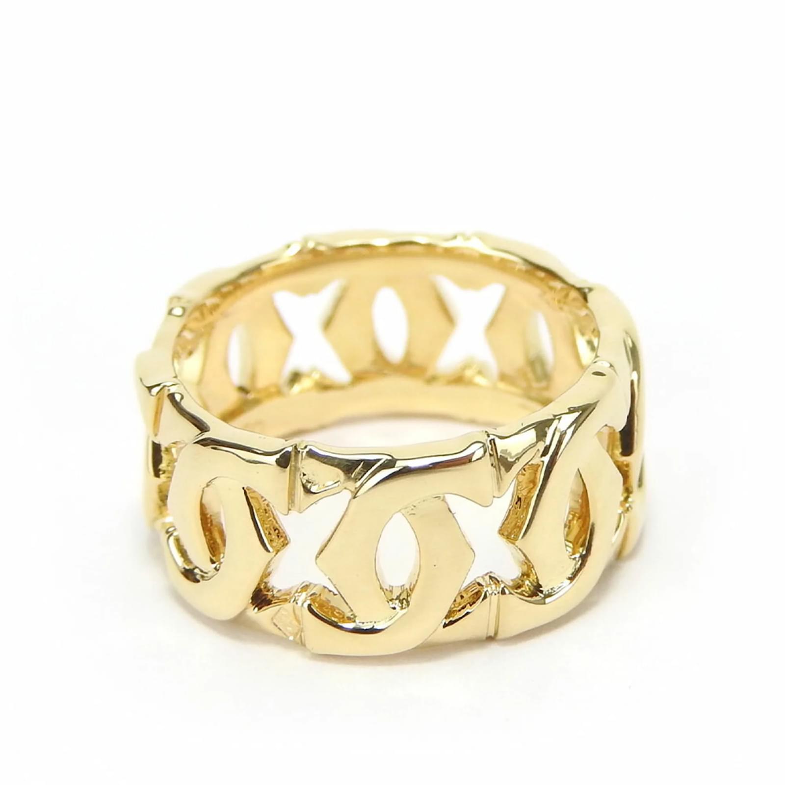 Cartier Entrelacé Band Ring Golden Yellow gold ref.1621599 - Joli Closet