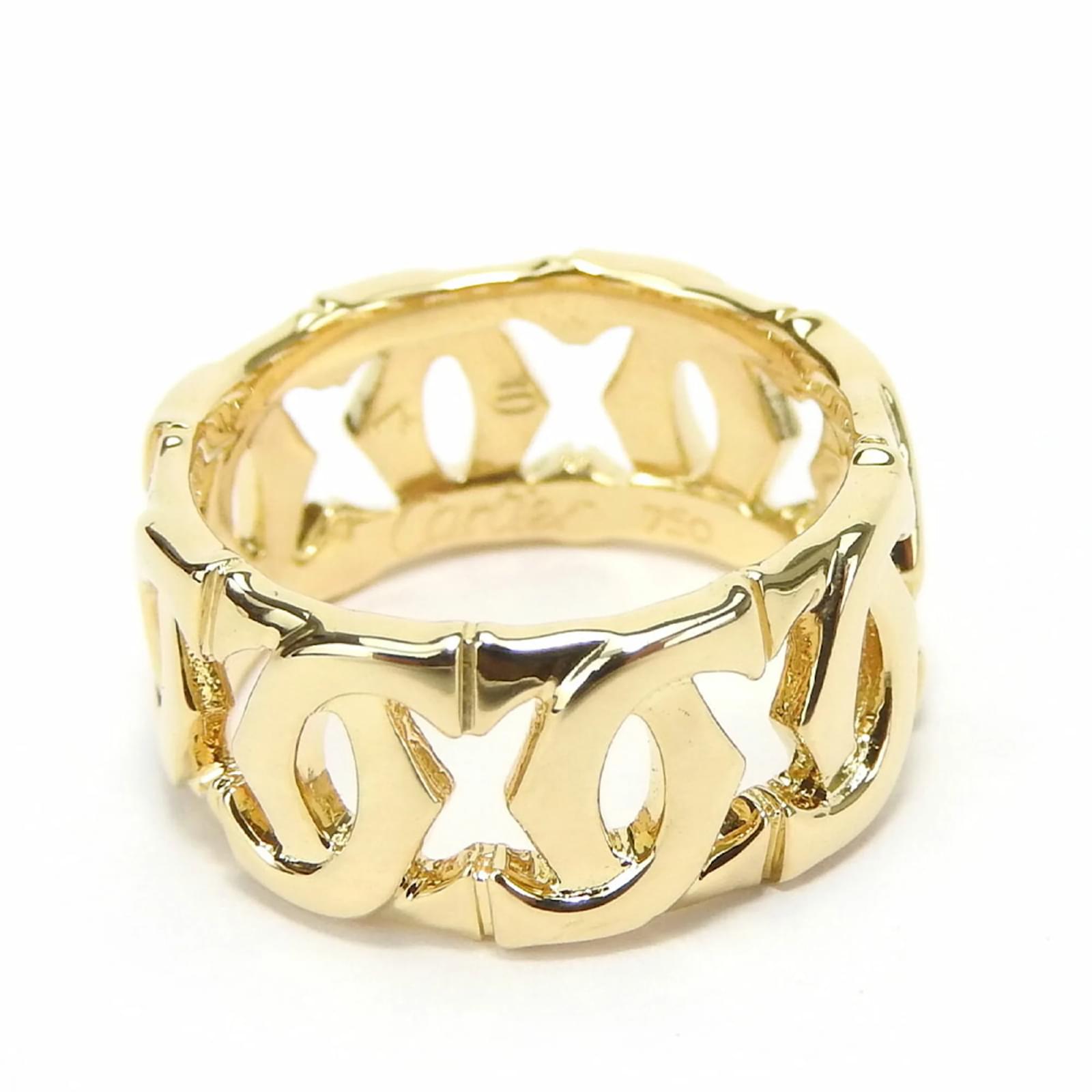 Cartier Entrelacé Band Ring Golden Yellow gold ref.1621599 - Joli Closet