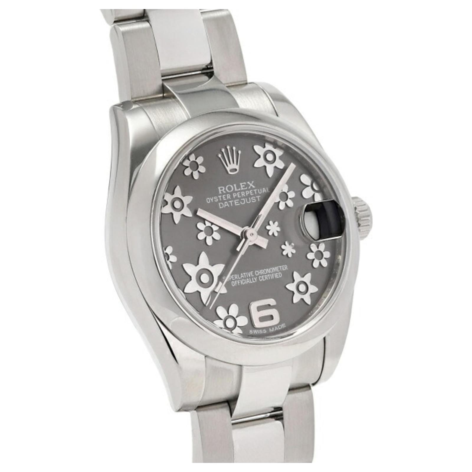 Rolex Datejust 31 Flower 178240 Grey Dial Wristwatch ref.1634463 - Joli ...