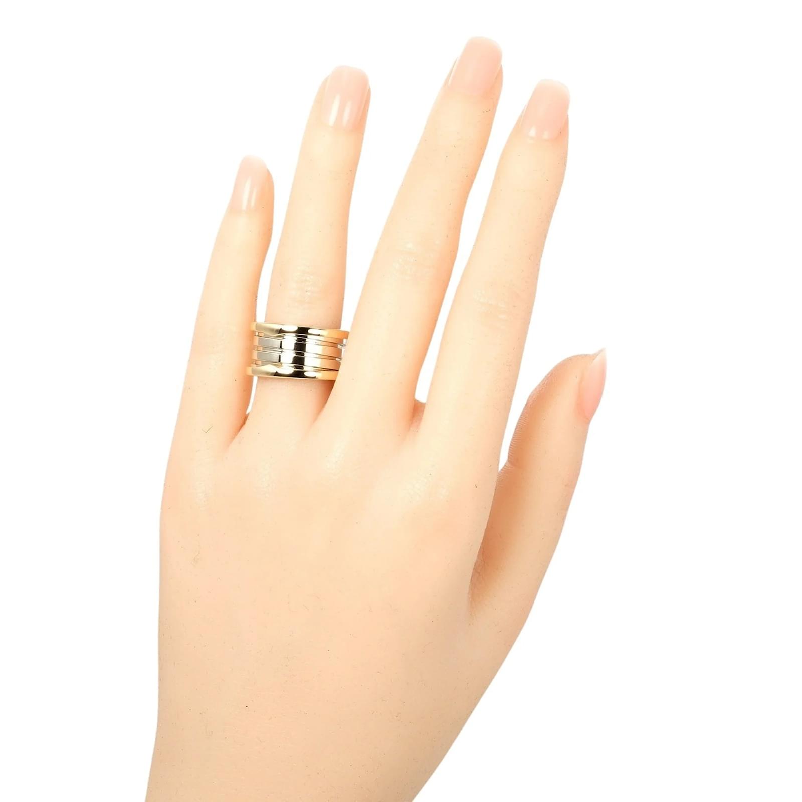 Bulgari Bvlgari B.zero1 4 Band Ring White gold Yellow gold Bulgari Bvlgari B.zero1 4 Band Ring White gold Yellow gold