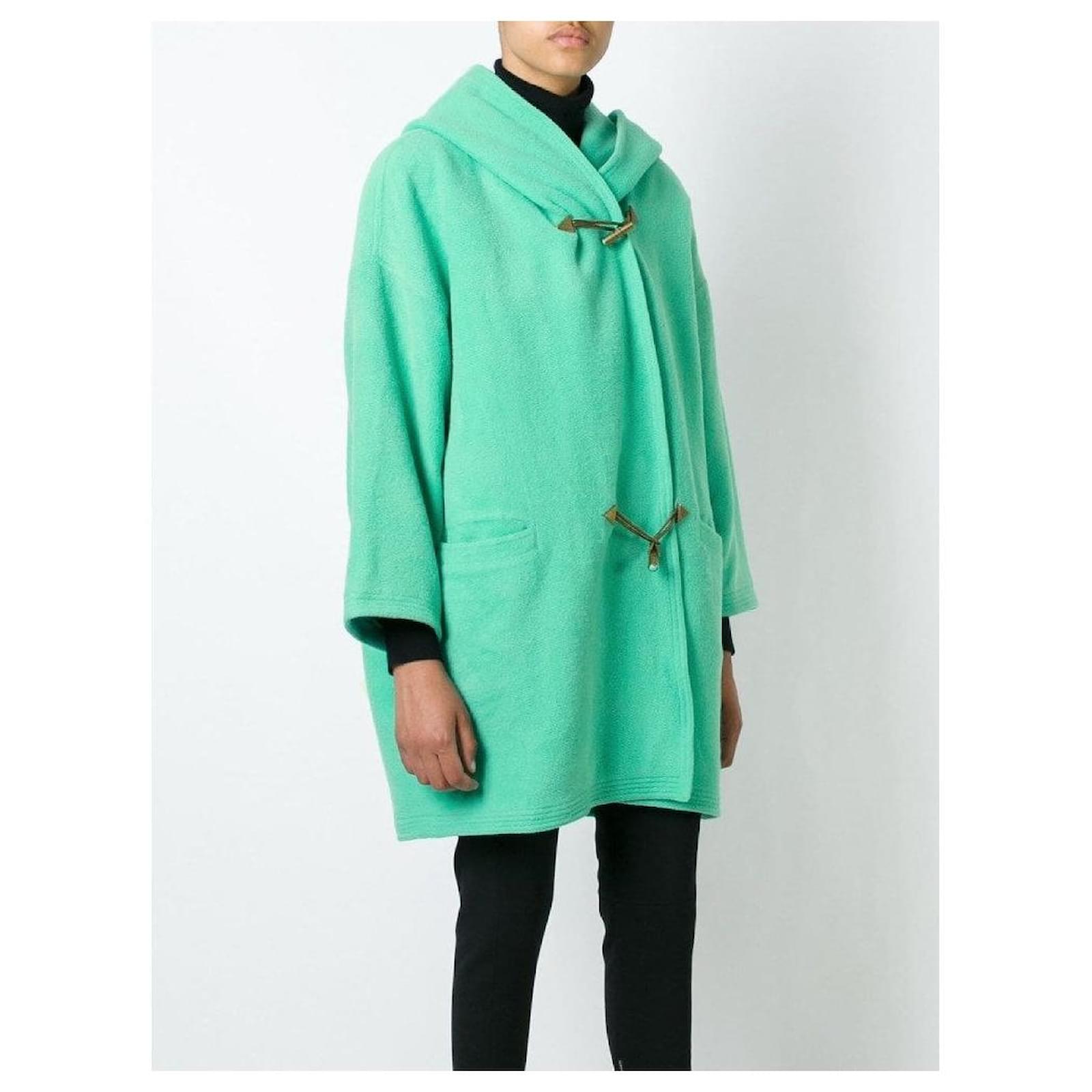 Gianni Versace Turquoise Wool Coat ref.1710703 - Joli Closet