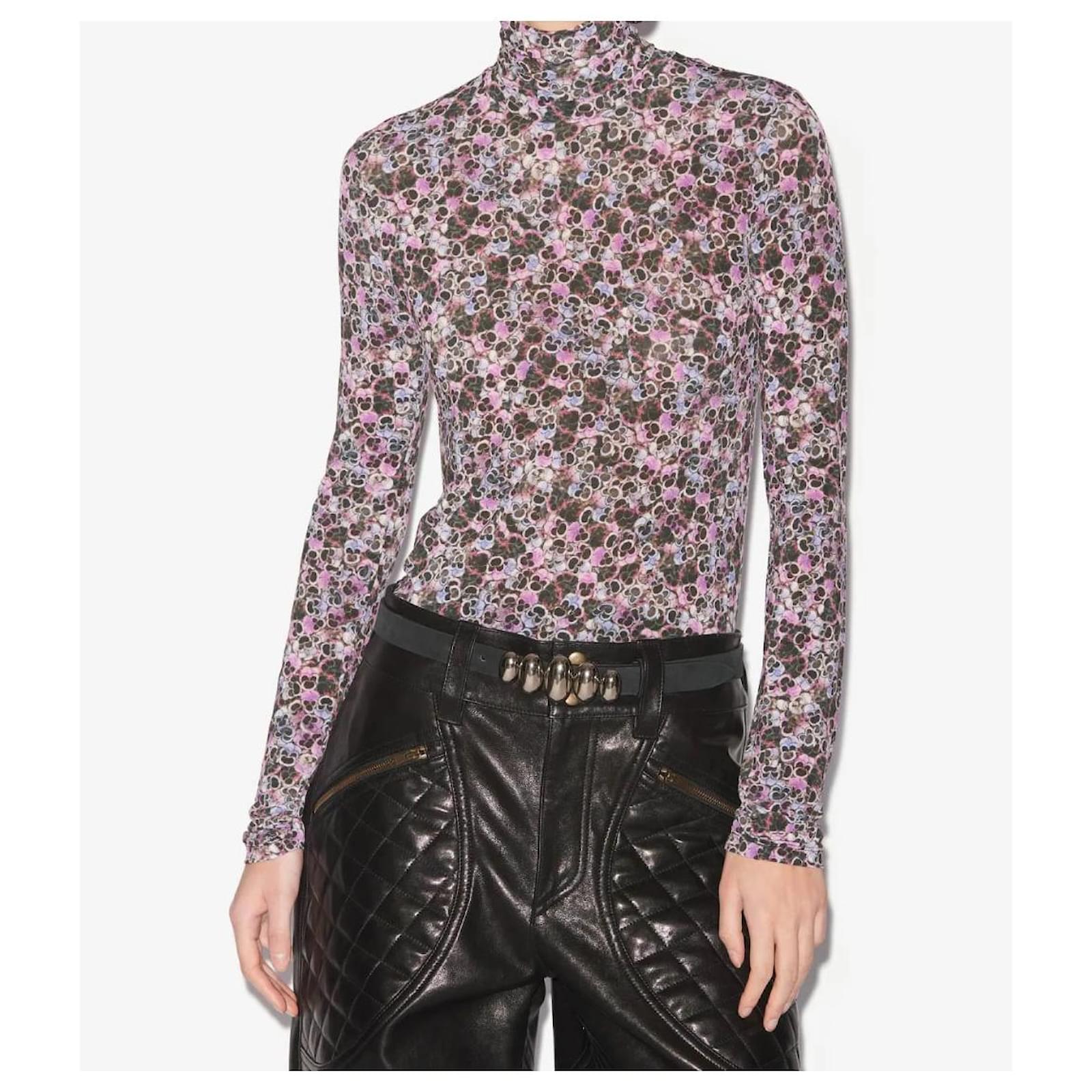 ISABEL MARANT Tops T.International M Viscose Purple ref.1724536 - Joli ...