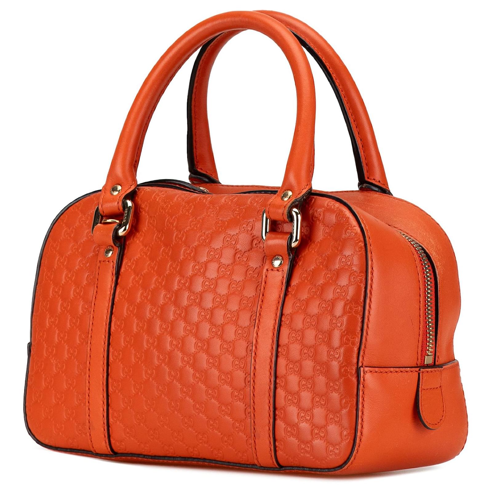 Orange Gucci Small Microguccissima Bree Satchel Leather ref.1728458 ...