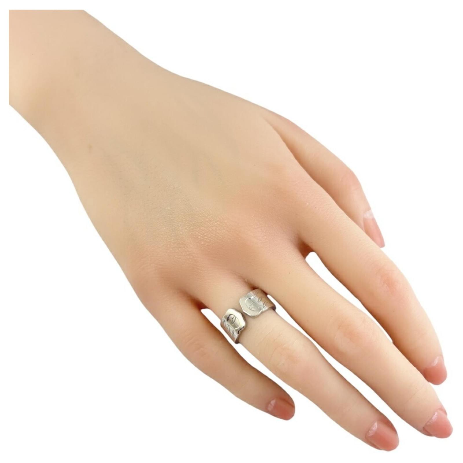 Cartier 2000 XMas Limited Edition 2C Ring Golden White gold ref.1731296 ...