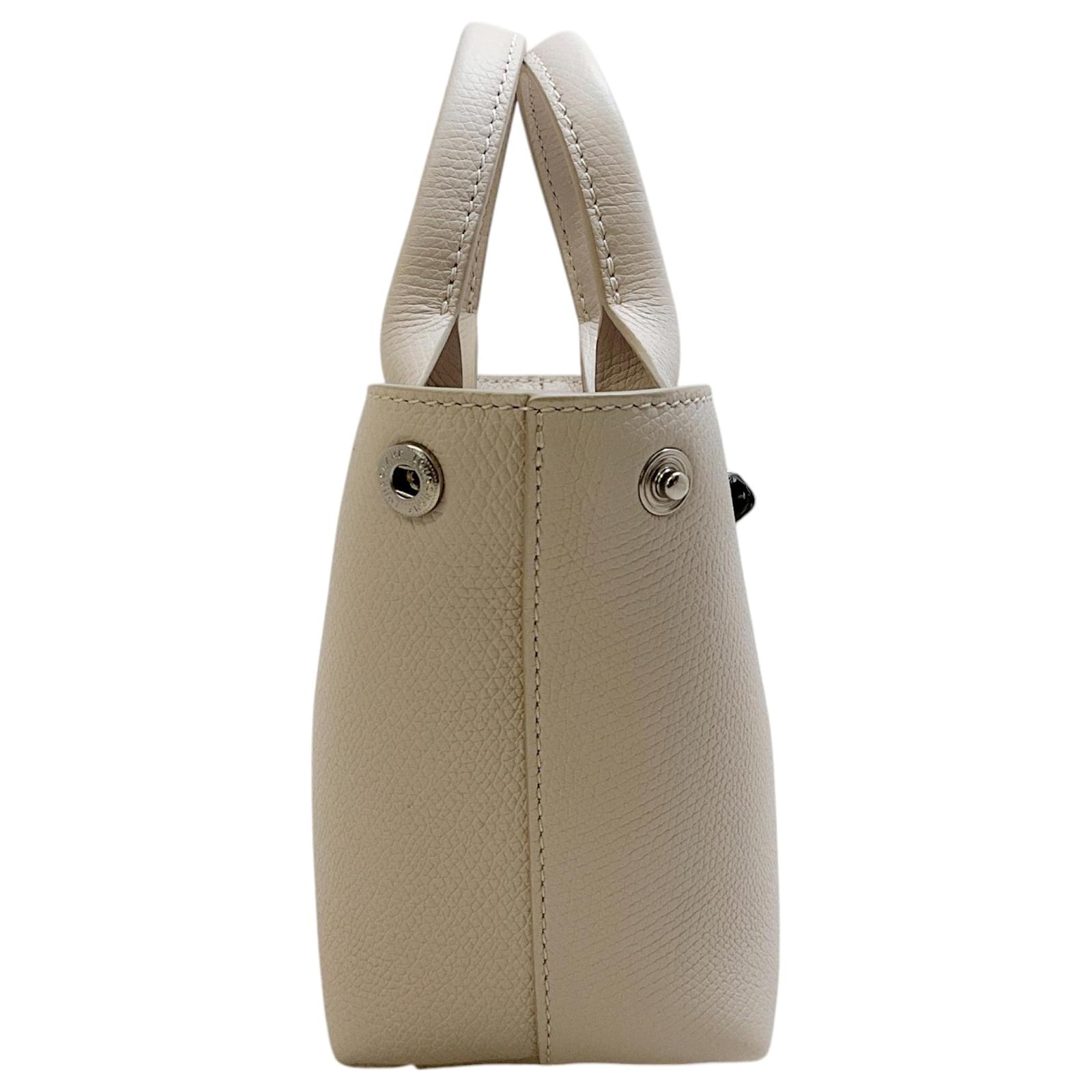 Longchamp Extra Small Ivory Leather Le Roseau Tote Cream ref.1737804 ...
