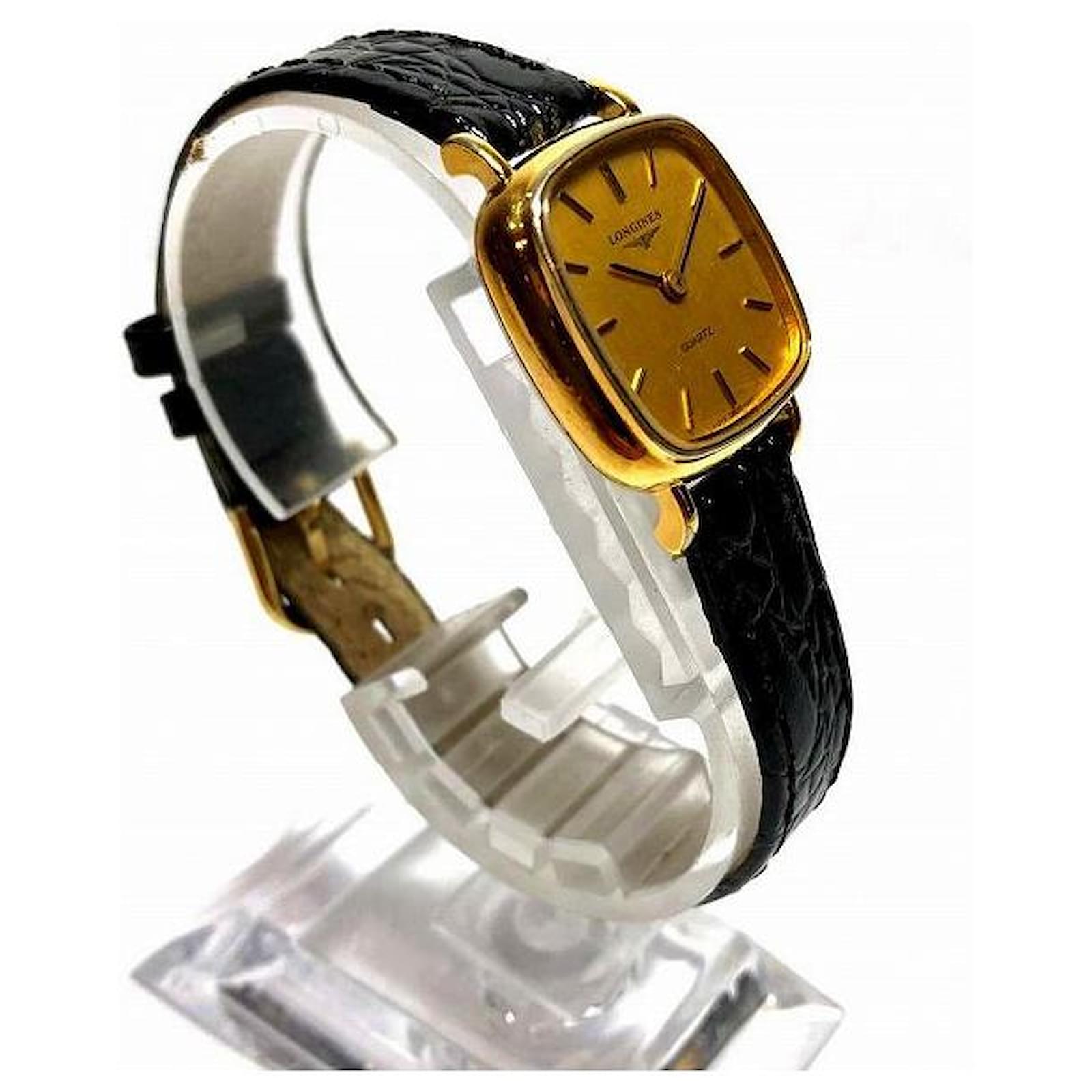 Longines Quartz Square Vintage Ladies Watch Golden Metal ref.1739972 ...