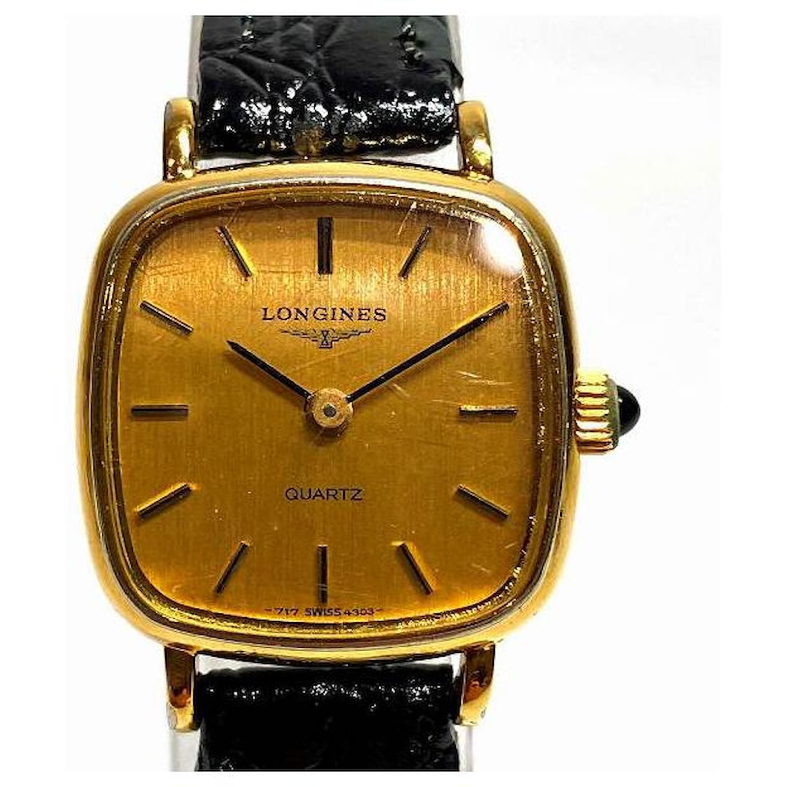 Longines Quartz Square Vintage Ladies Watch Golden Metal ref.1739972 ...