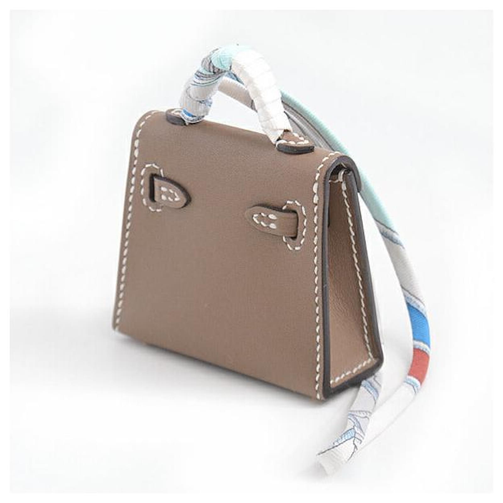 Hermès Hermes Micro Kelly Bag Charm Brown Leather ref.1747983 - Joli Closet