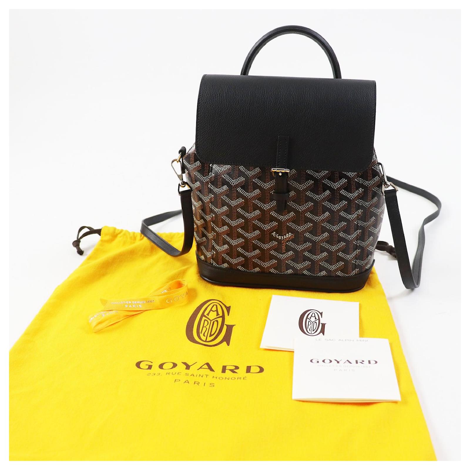 Goyard Alpin Mini 3WAY Leather Backpack Black Cloth ref.1773295 - Joli ...
