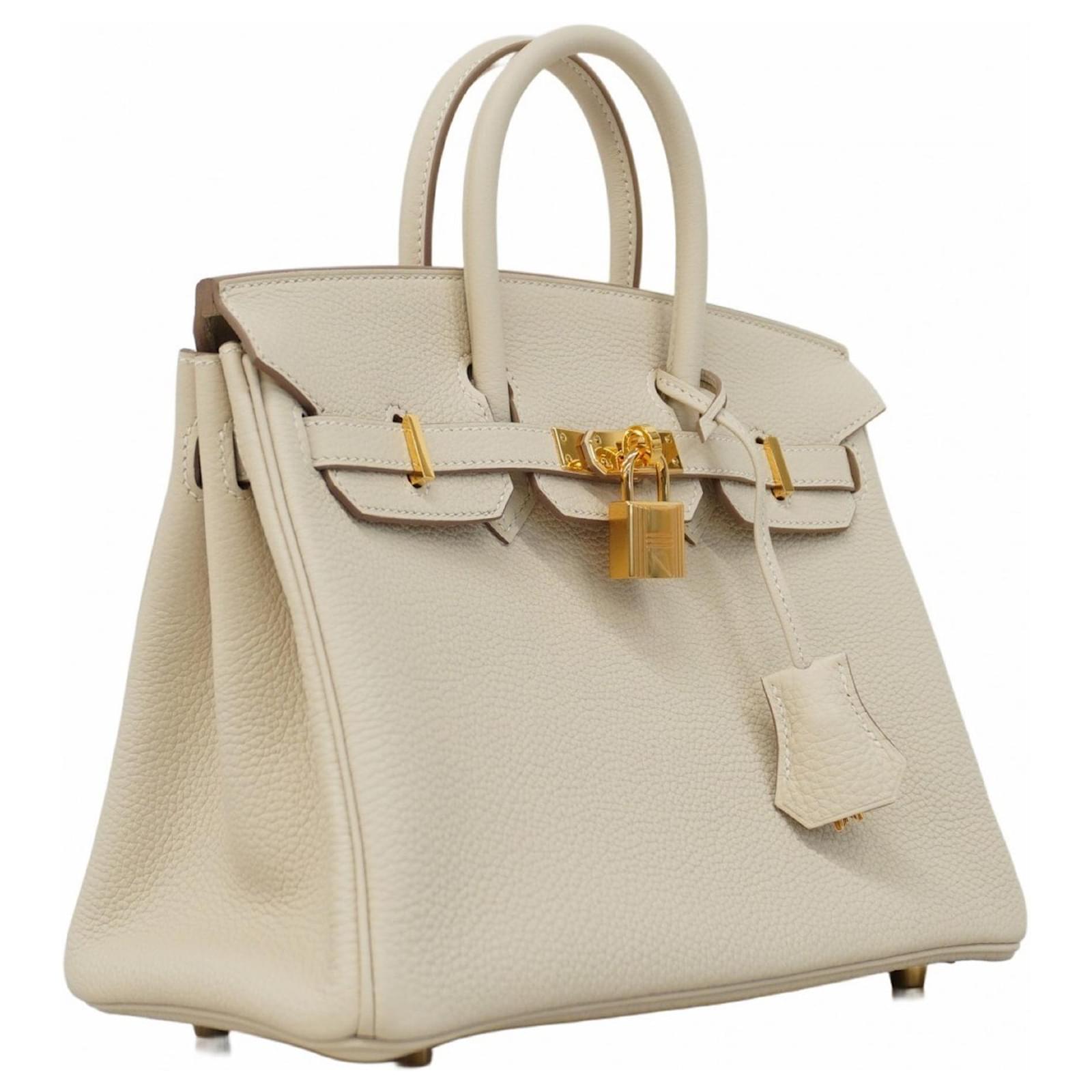 Hermès Birkin 25 Cream Leather ref.1789870 - Joli Closet