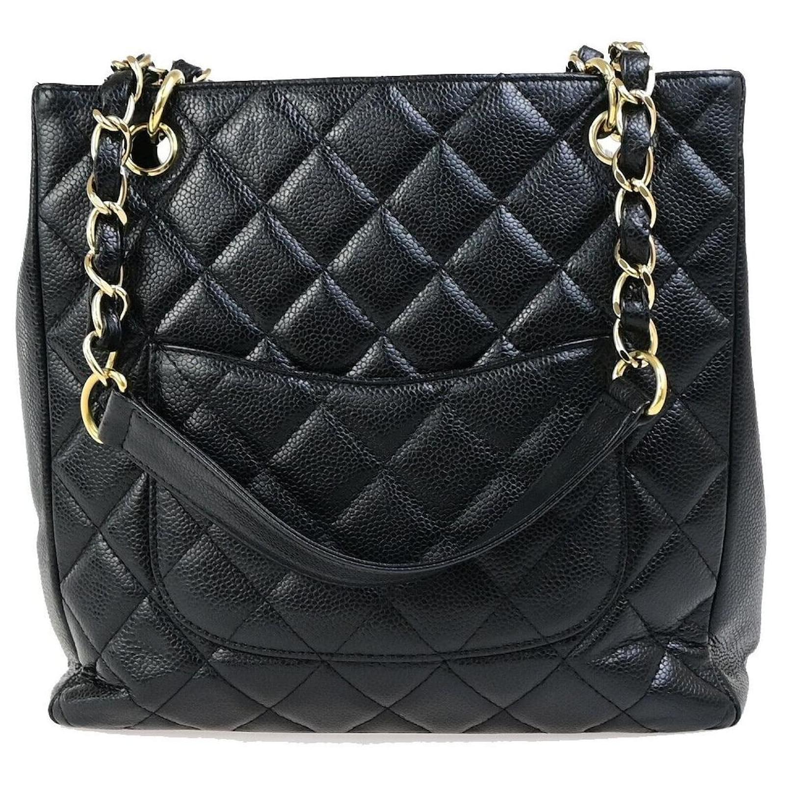 Chanel PST (Petite Shopping Tote) Black Leather ref.1790031 - Joli Closet