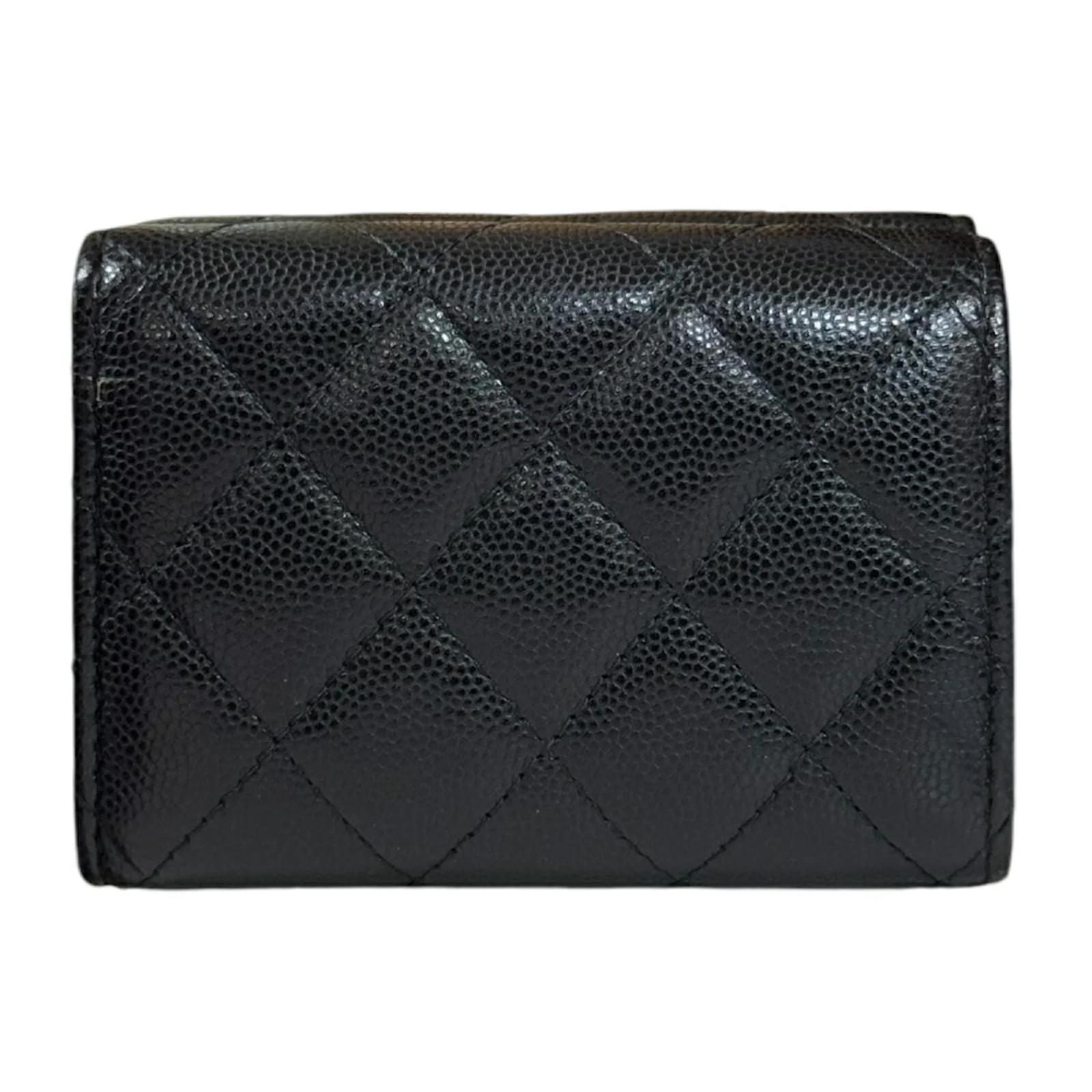 Chanel Classic Small Flap Wallet Black Leather ref.1791478 - Joli Closet