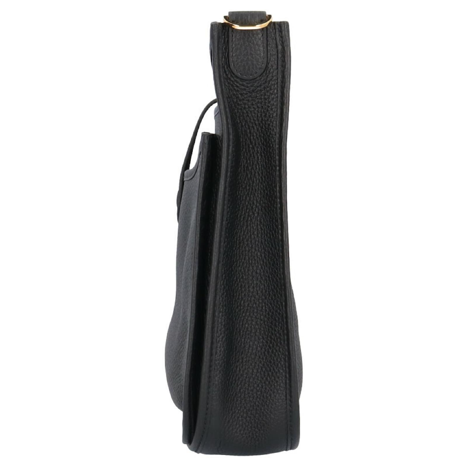 Hermès Hermes Evelyn III PM Shoulder Bag Black Leather ref.1791865 ...