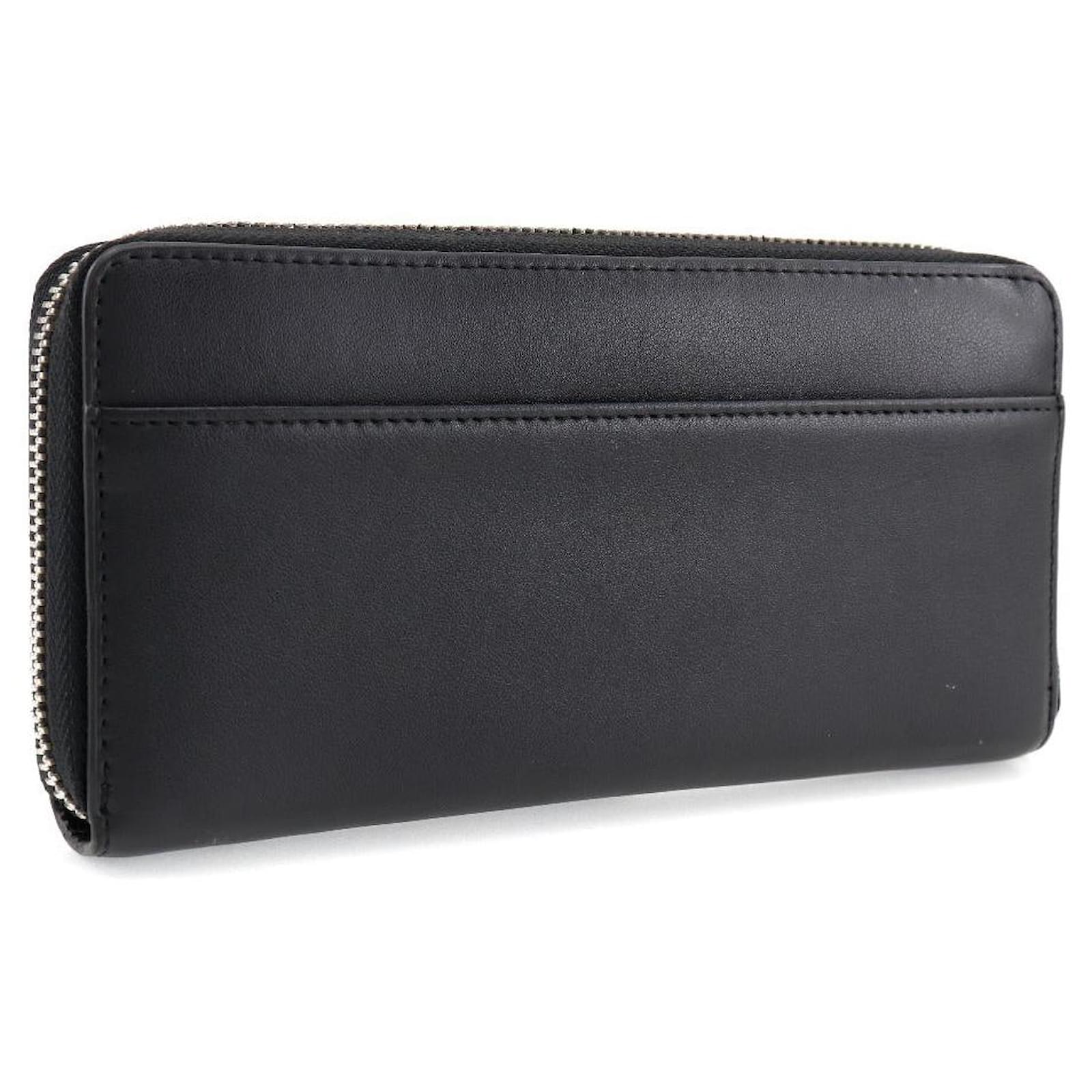 Coach Leather Zip Around Wallet Snoopy Black ref.1805702 - Joli Closet