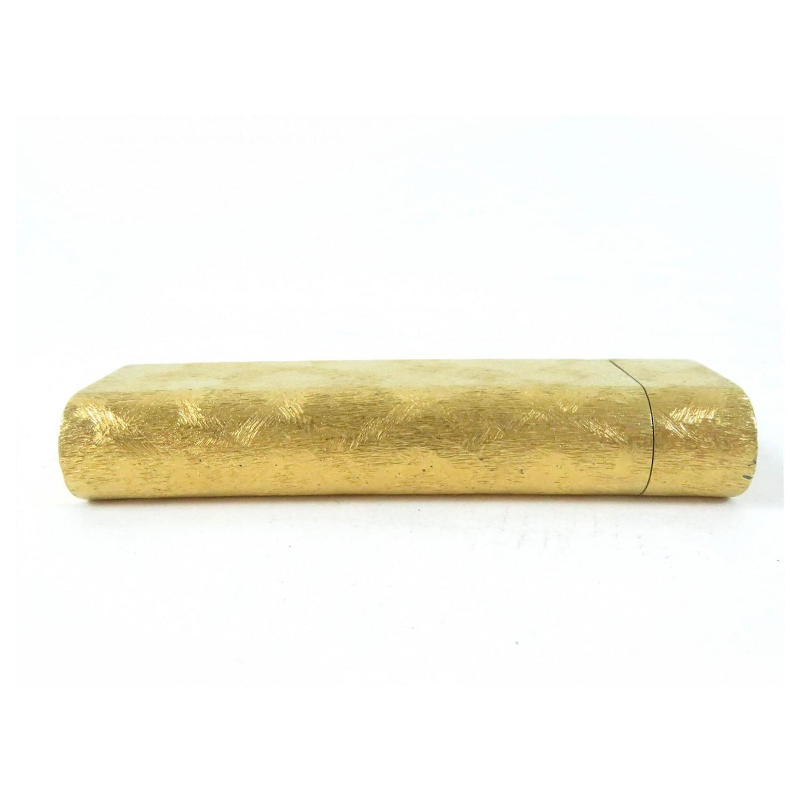 Cartier Oval Roller Gas Lighter Gold Swiss Golden ref.1811112 - Joli Closet