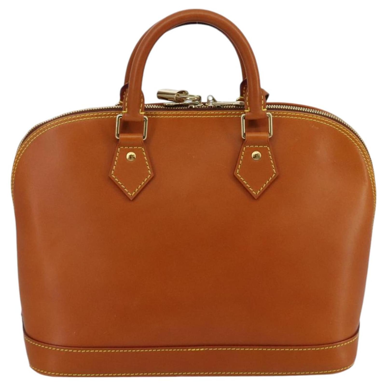 LOUIS VUITTON Nomad leather Alma Hand Bag Brown M85394 LV Auth 100163 ...