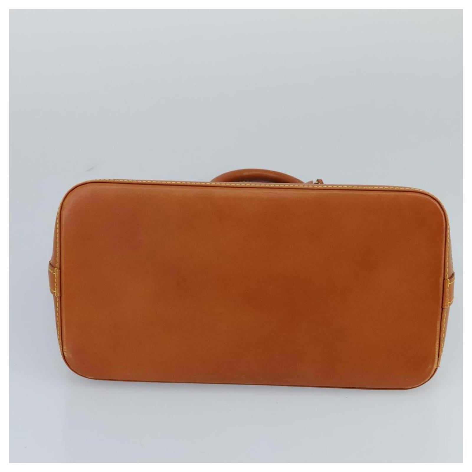 LOUIS VUITTON Nomad leather Alma Hand Bag Brown M85394 LV Auth 100163 ...