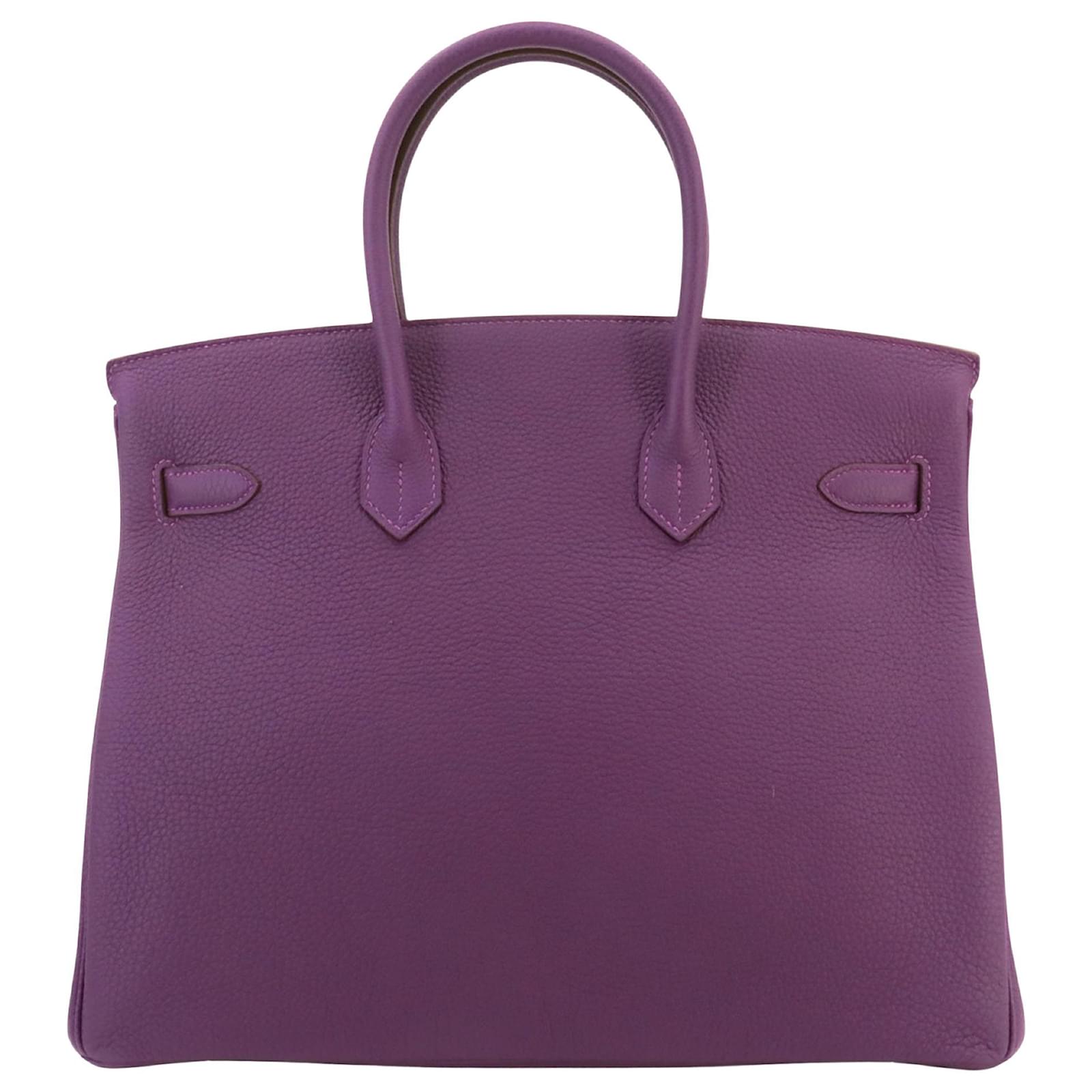 Hermès Birkin 35 Purple Leather ref.1836003 - Joli Closet