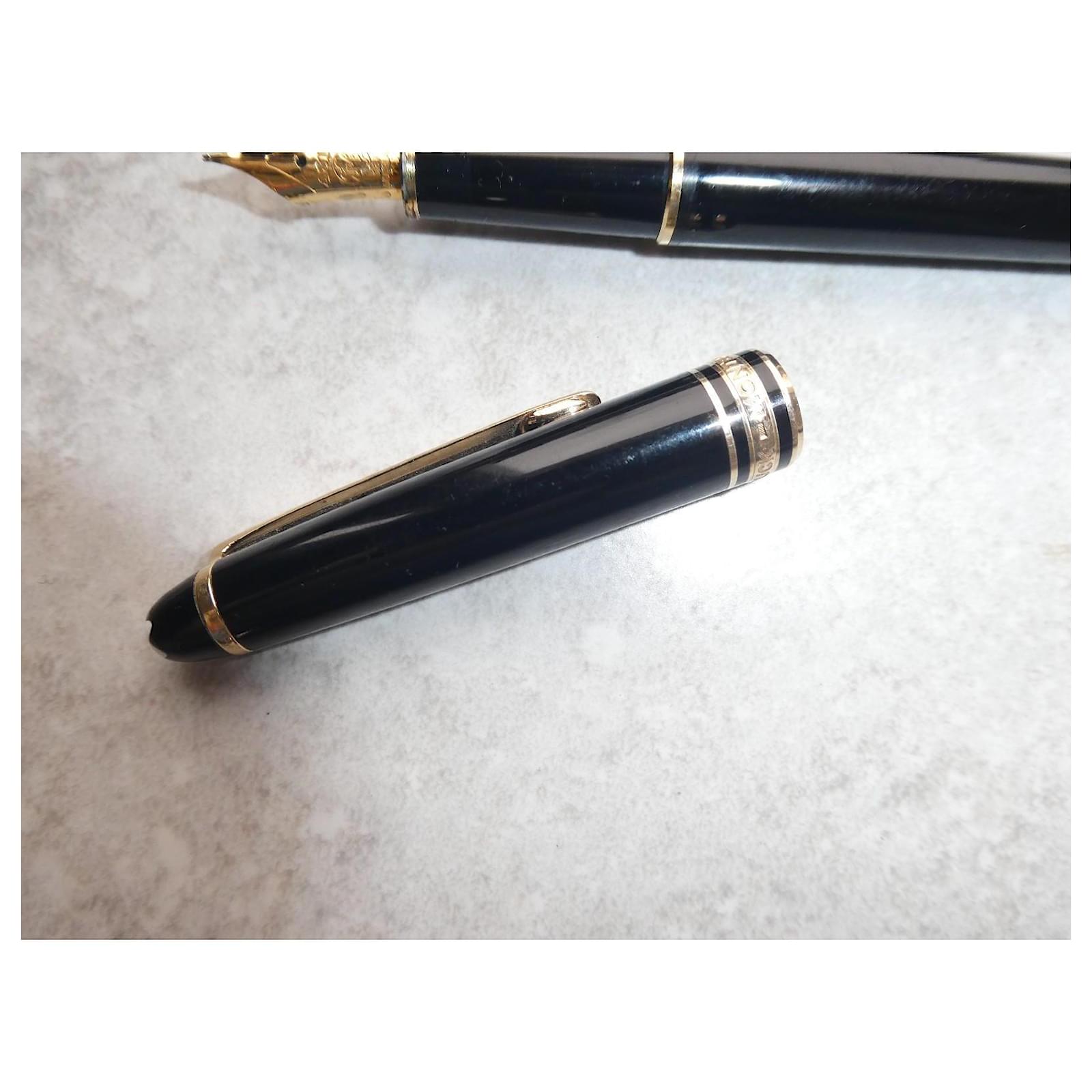 Montblanc Classic Meisterstück 144 gold nib fountain pen with case ...